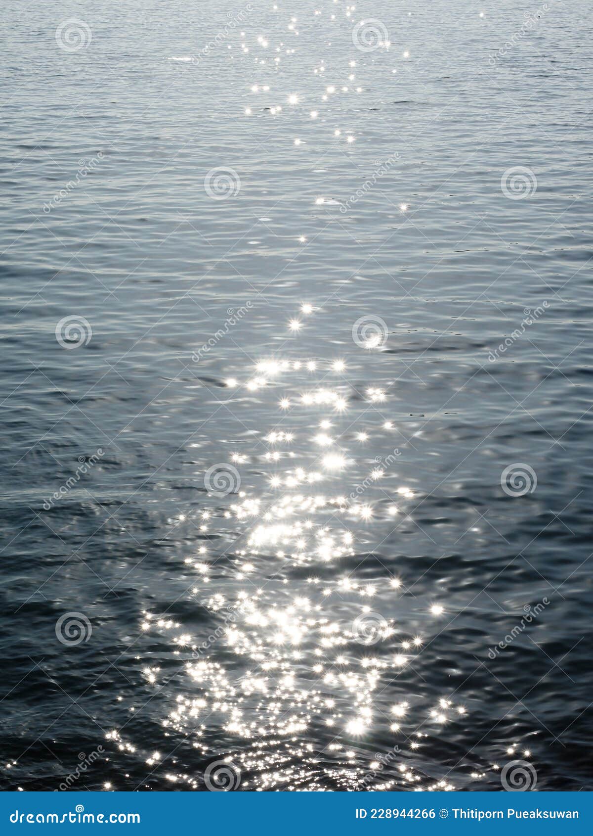 Sparkle Sun Light Reflection on Sea Water Surface Stock Photo - Image ...