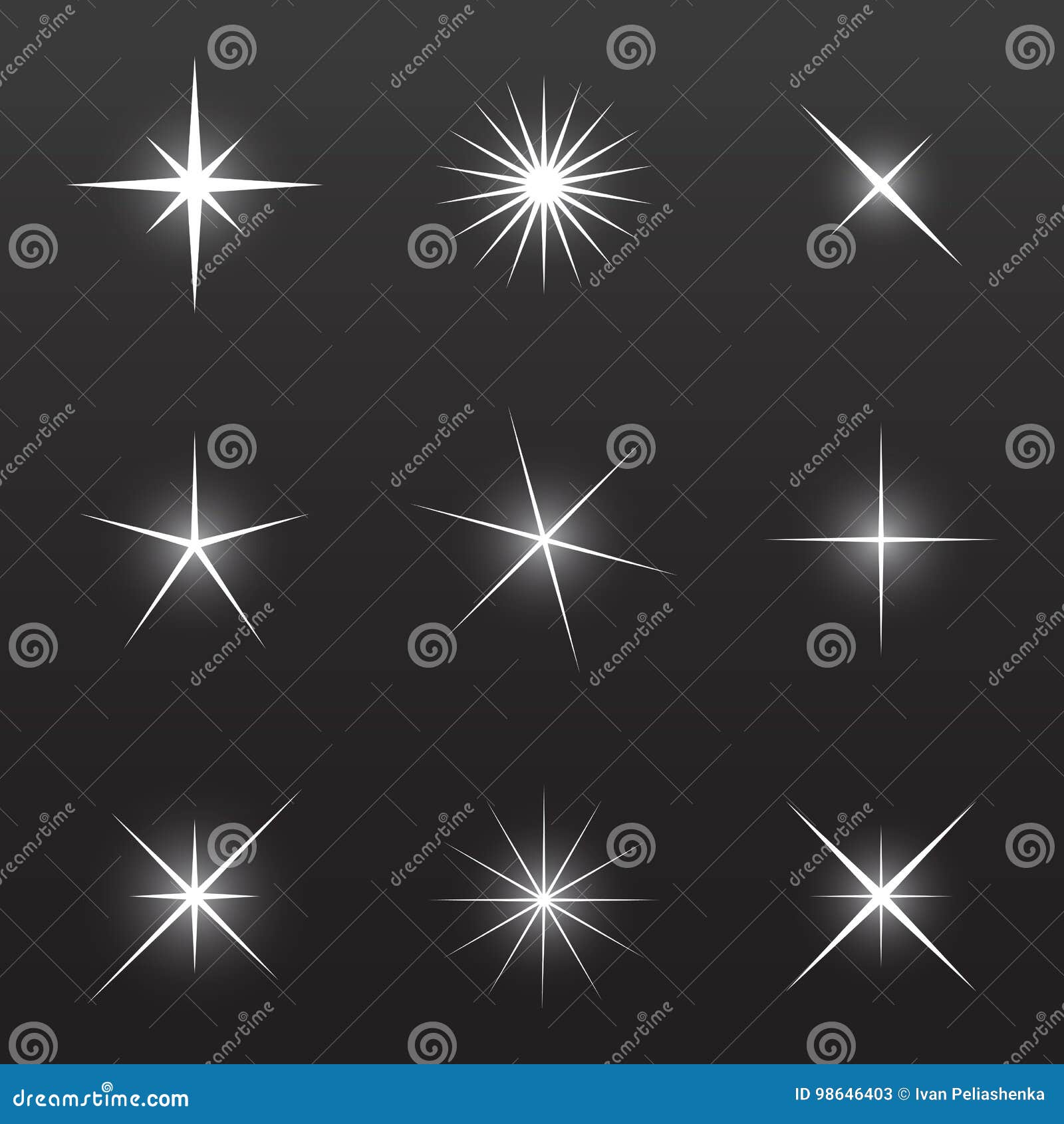 Sparkle symbols stock illustration. Illustration of success - 98646403