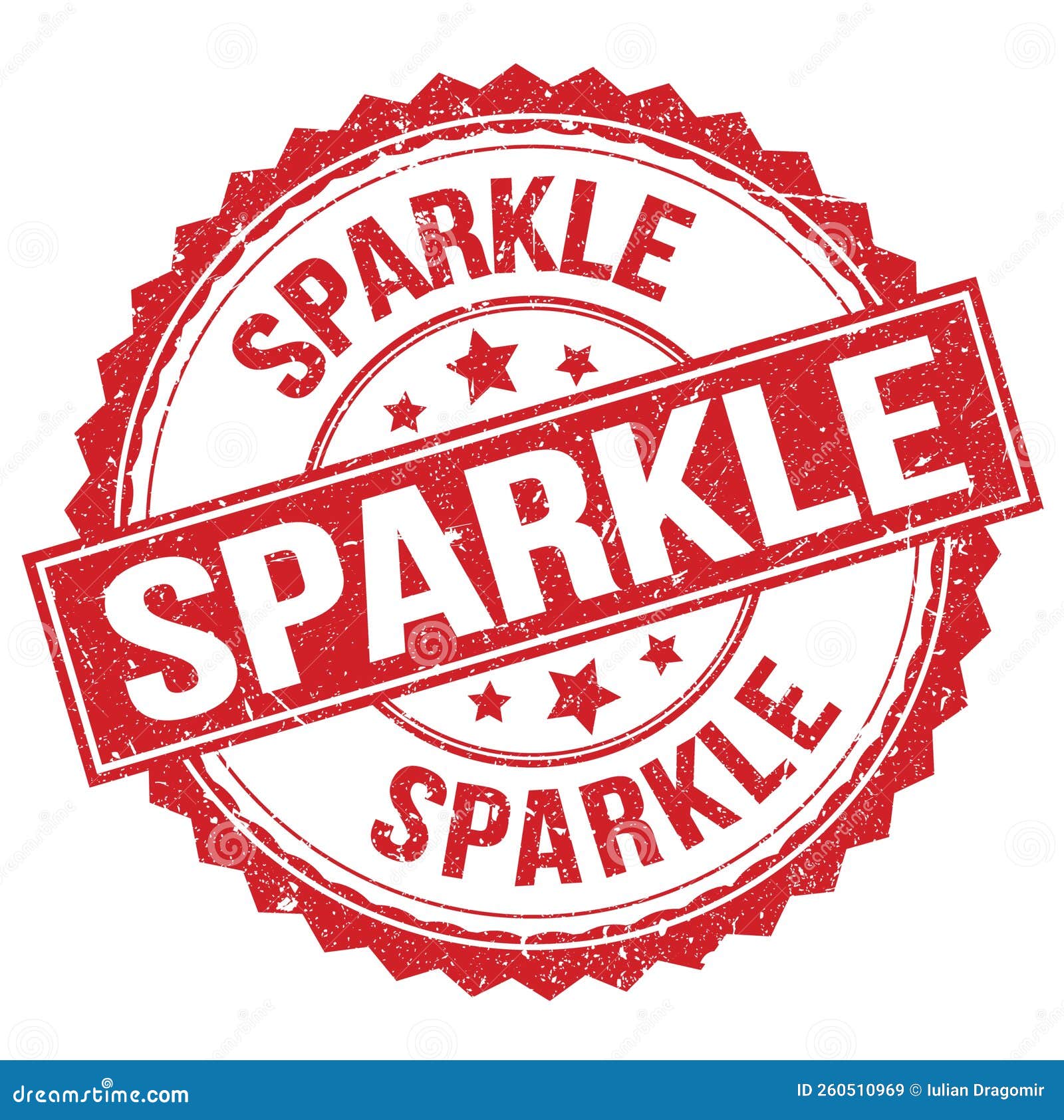 SPARKLE Text on Red Round Stamp Sign Stock Illustration - Illustration ...