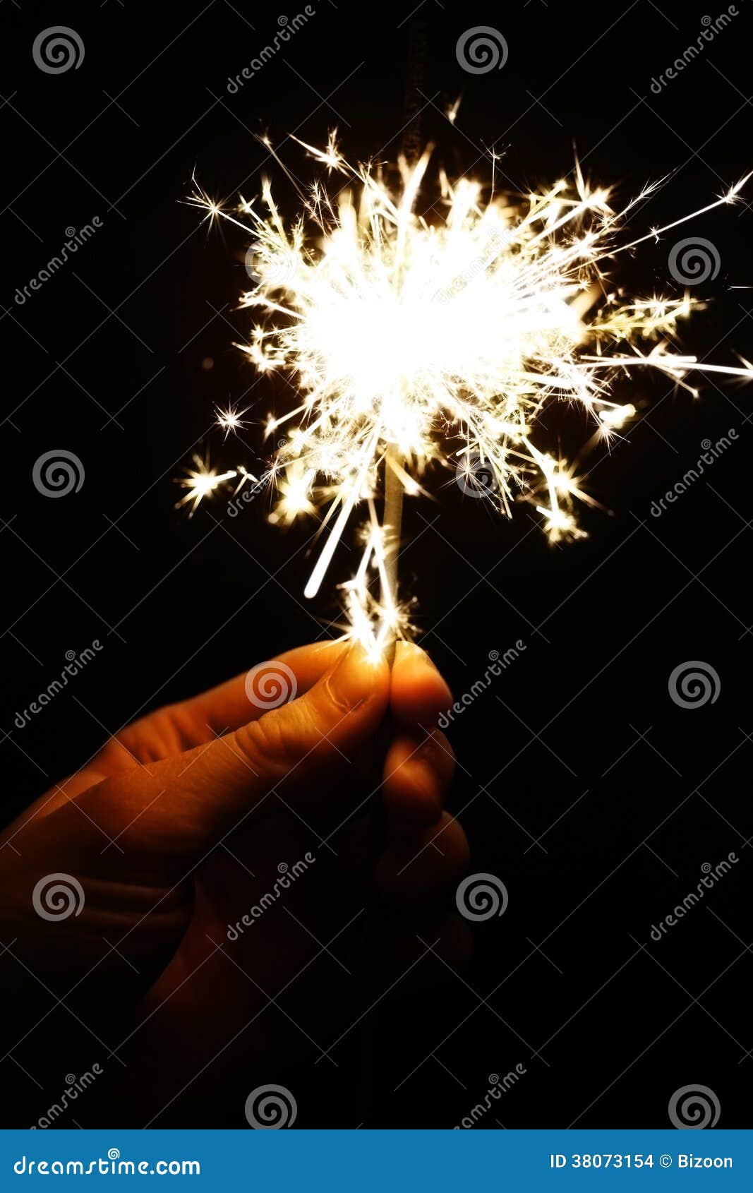 Sparkler stock photo. Image of burning, golden, fingers - 38073154