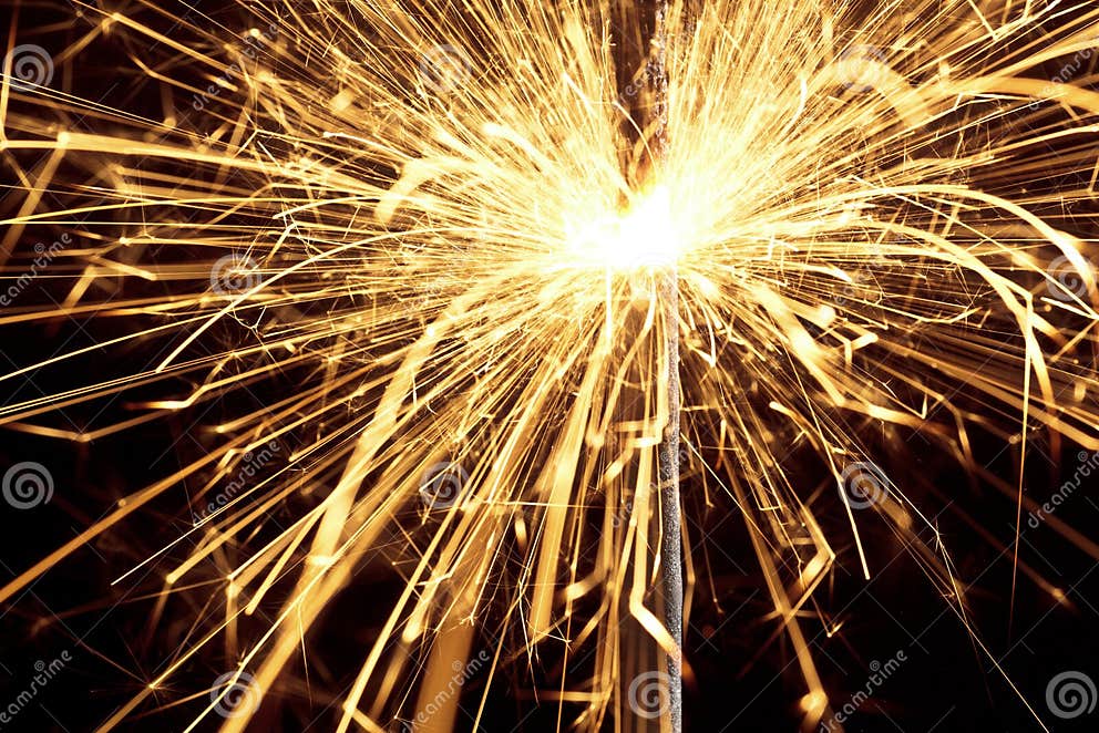Sparkler firework stock photo. Image of close, alight - 18176350