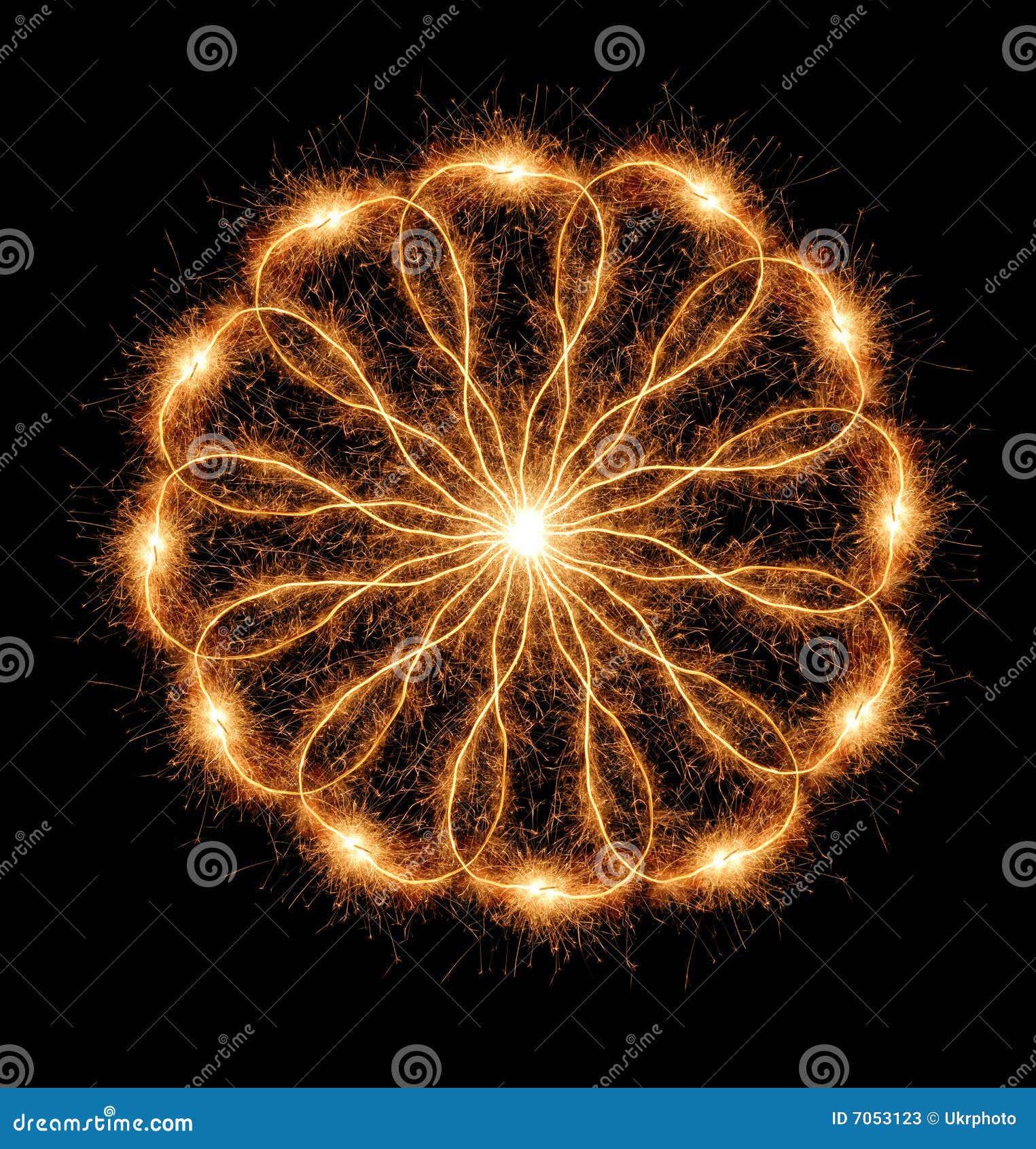 Sparkler flower stock image. Image of lighting, abstract - 7053123
