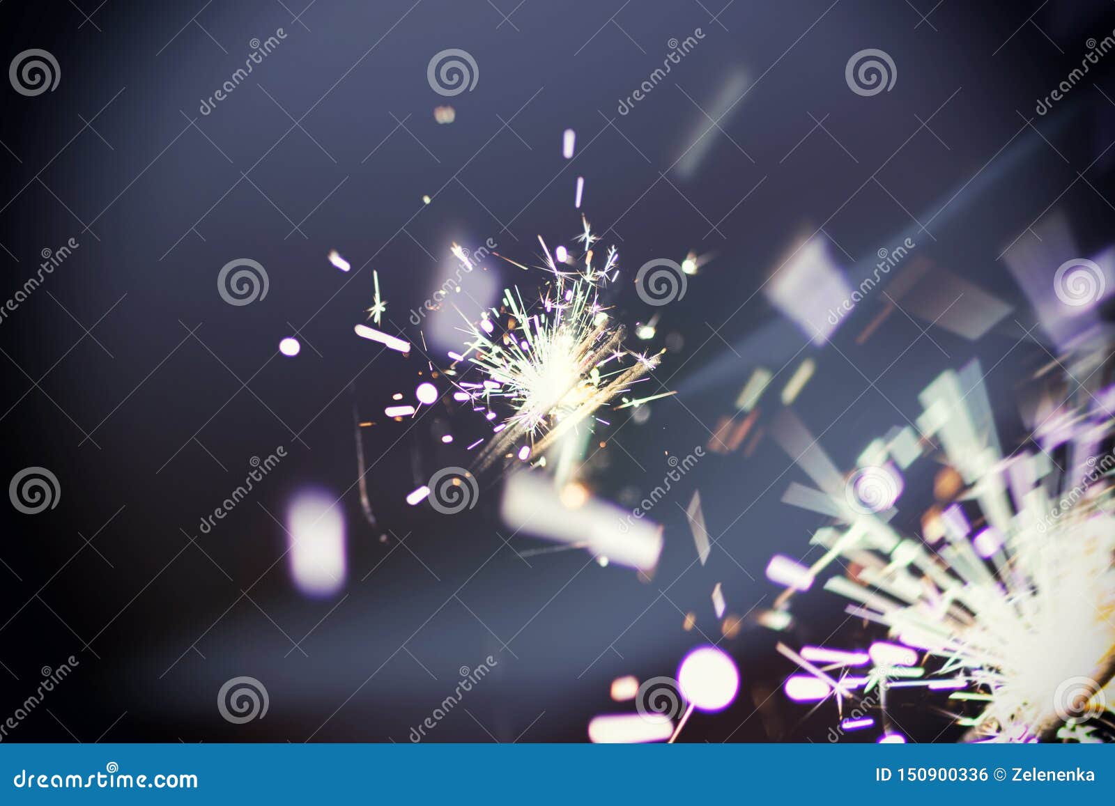 Sparkler Glowing in the Dark Stock Photo - Image of christmas ...