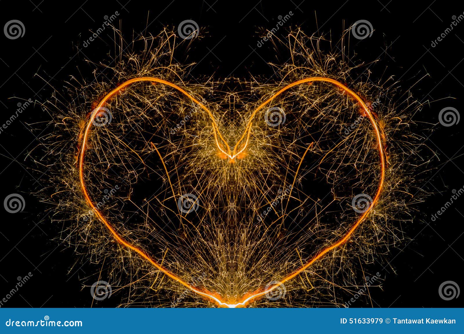 Sparkler heart shape stock image. Image of motion, sparks - 51633979