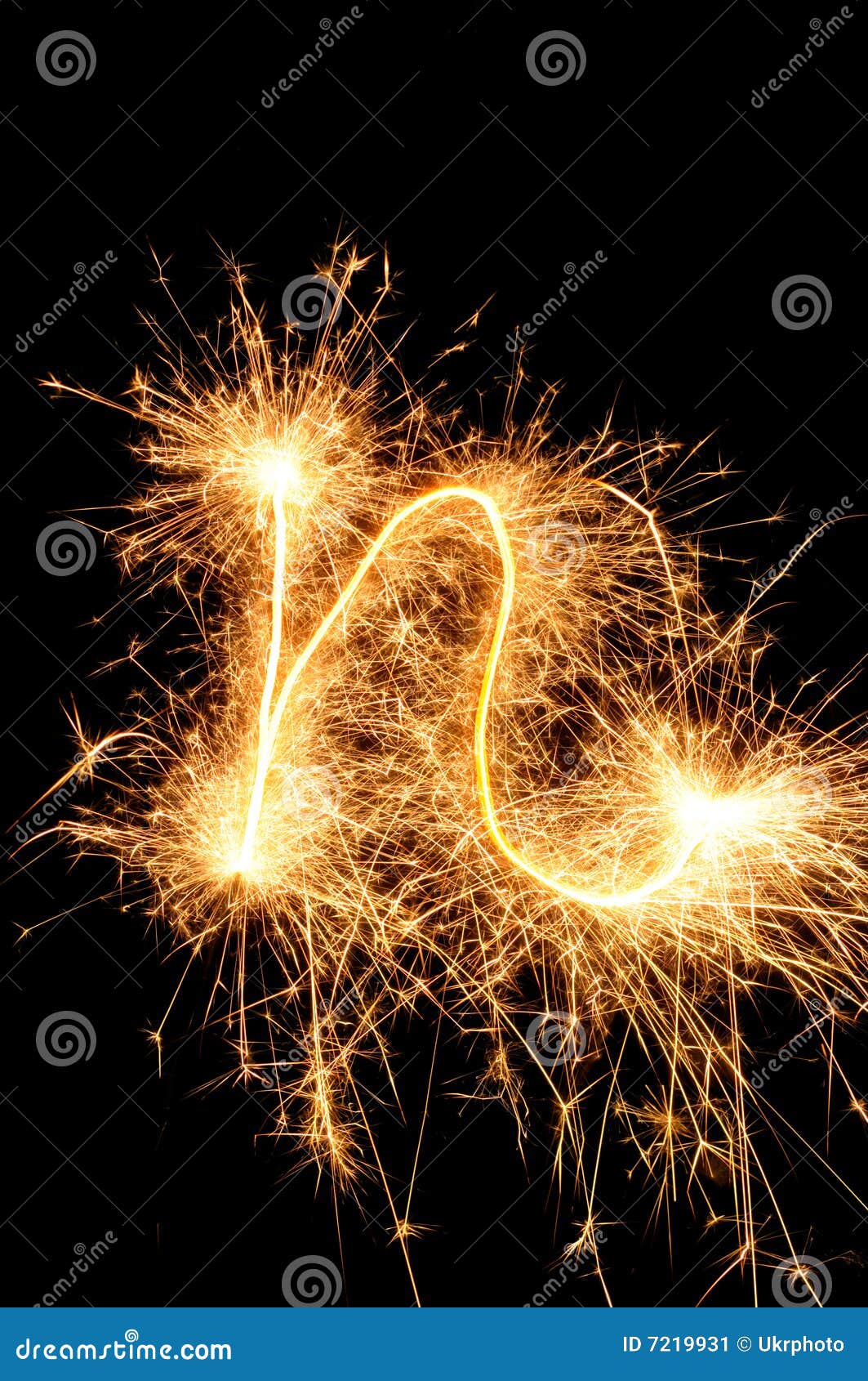 Sparkler Letter of English Alphabet Stock Image - Image of sparkler ...