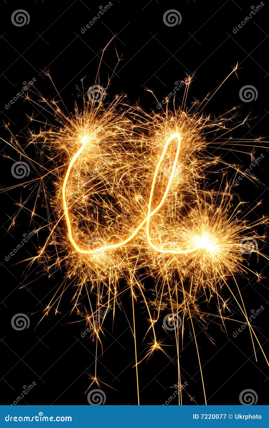 Sparkler Letter Of English Alphabet Royalty-Free Stock Image ...