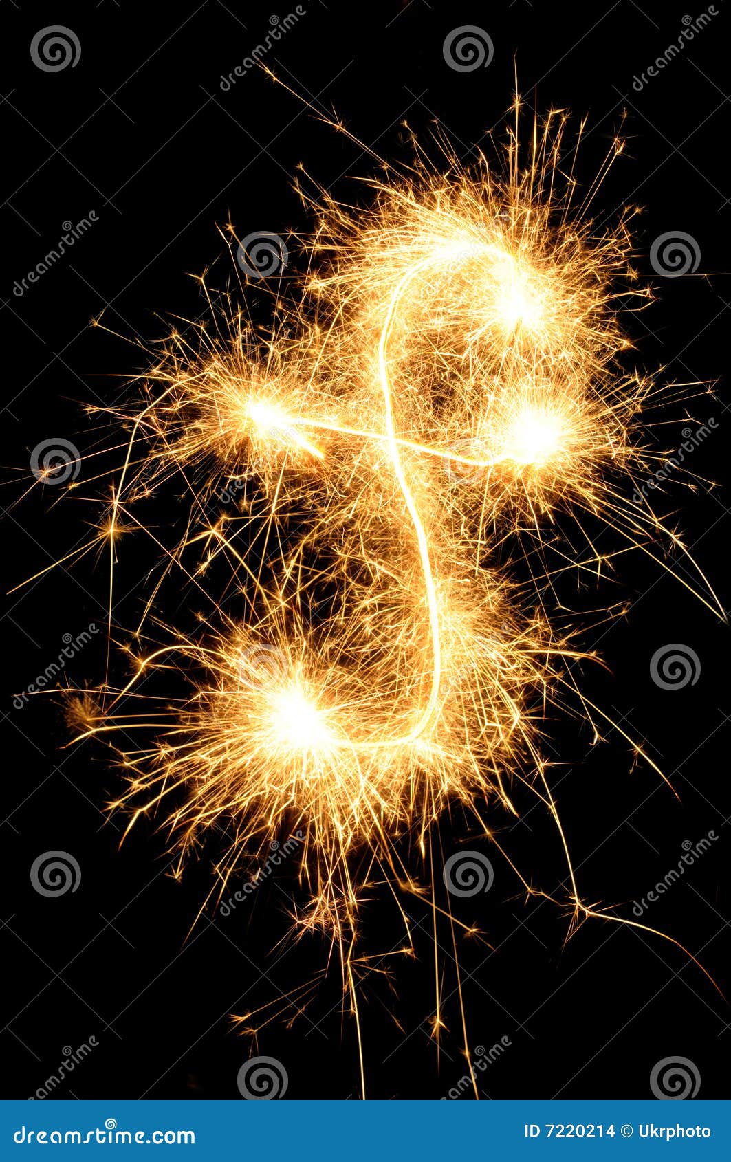 Sparkler Letter of English Alphabet Stock Photo - Image of christmas ...