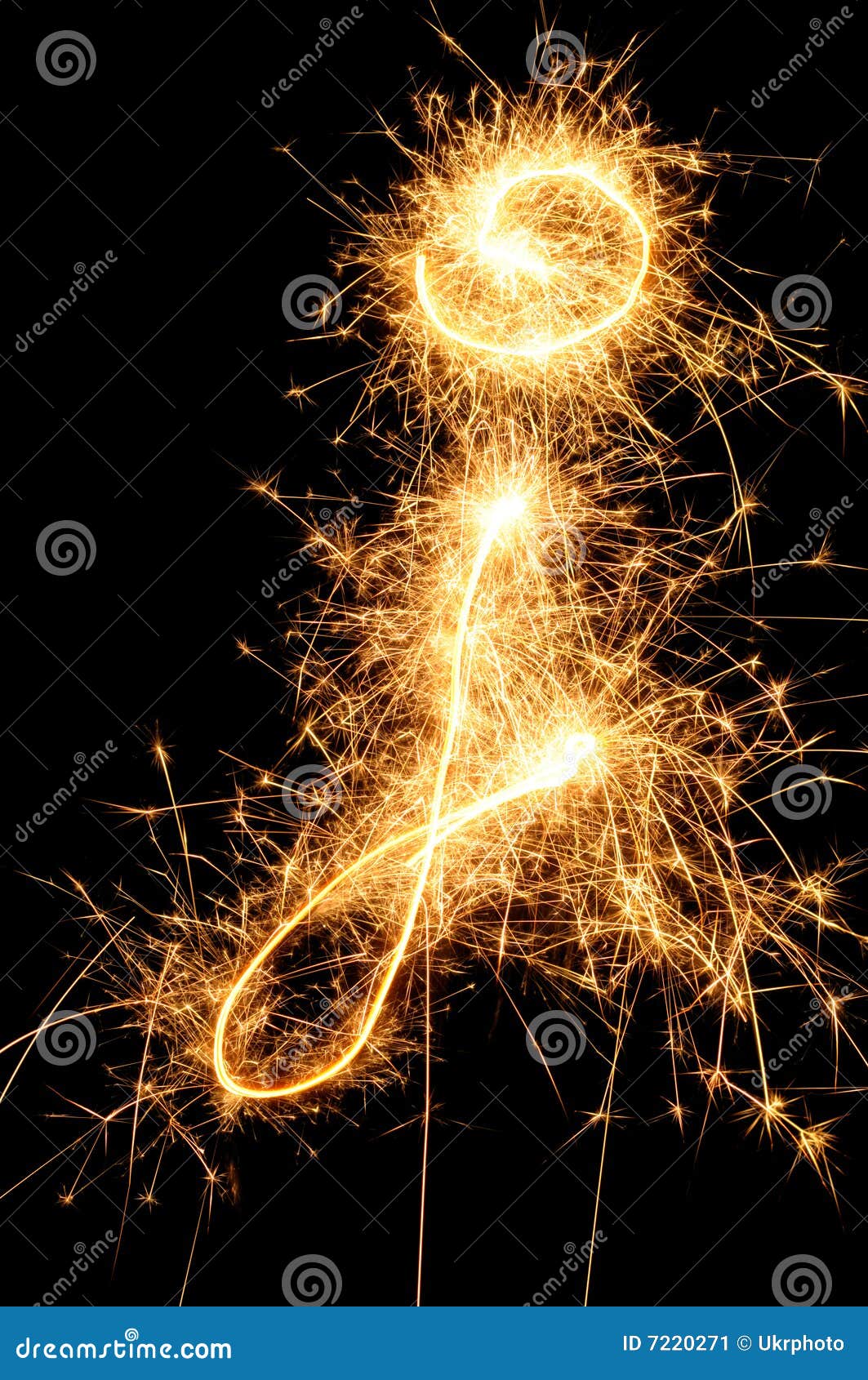 Sparkler Letter Of English Alphabet Royalty-Free Stock Photo ...