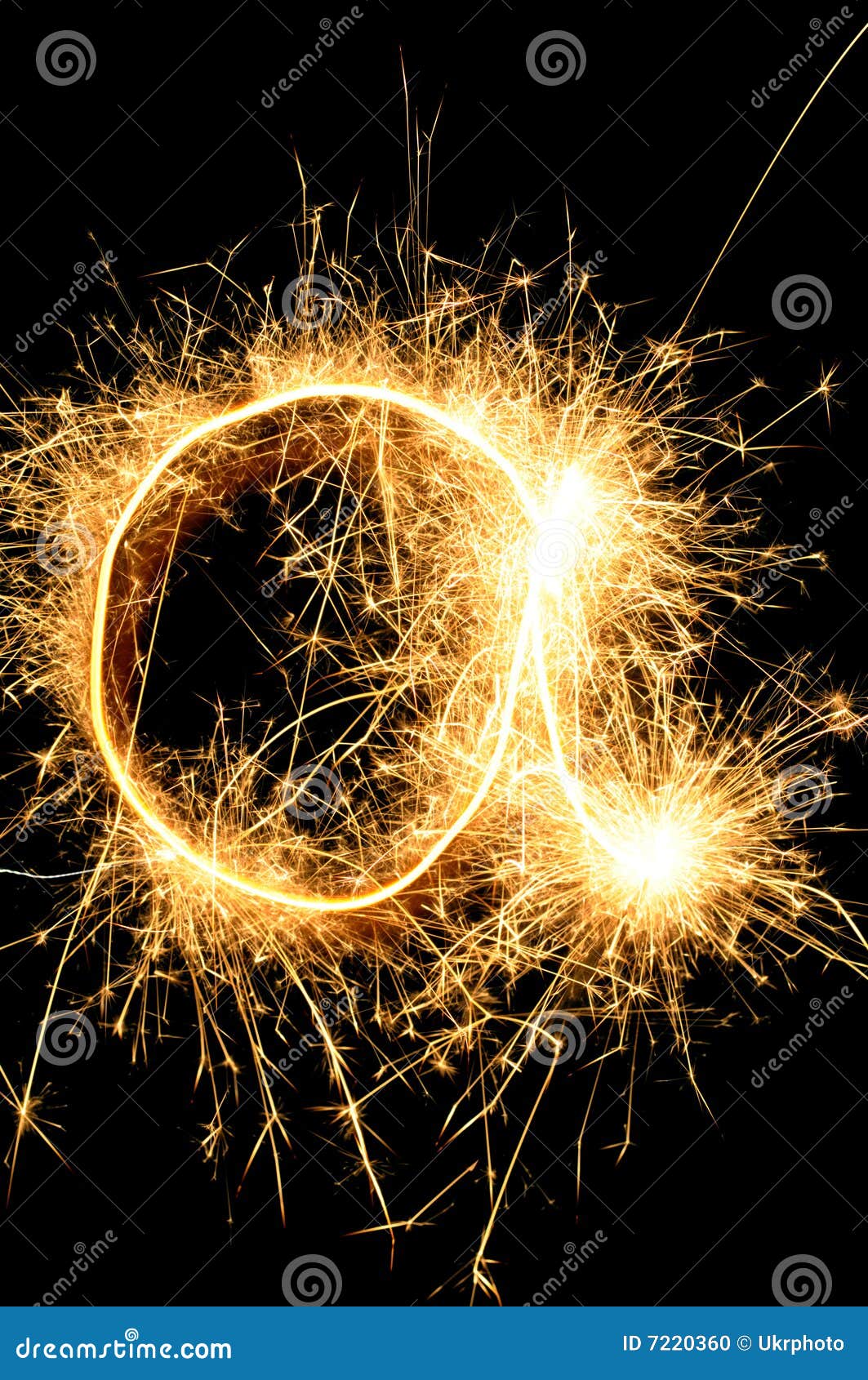 Sparkler Letter of English Alphabet Stock Photo - Image of isolated ...