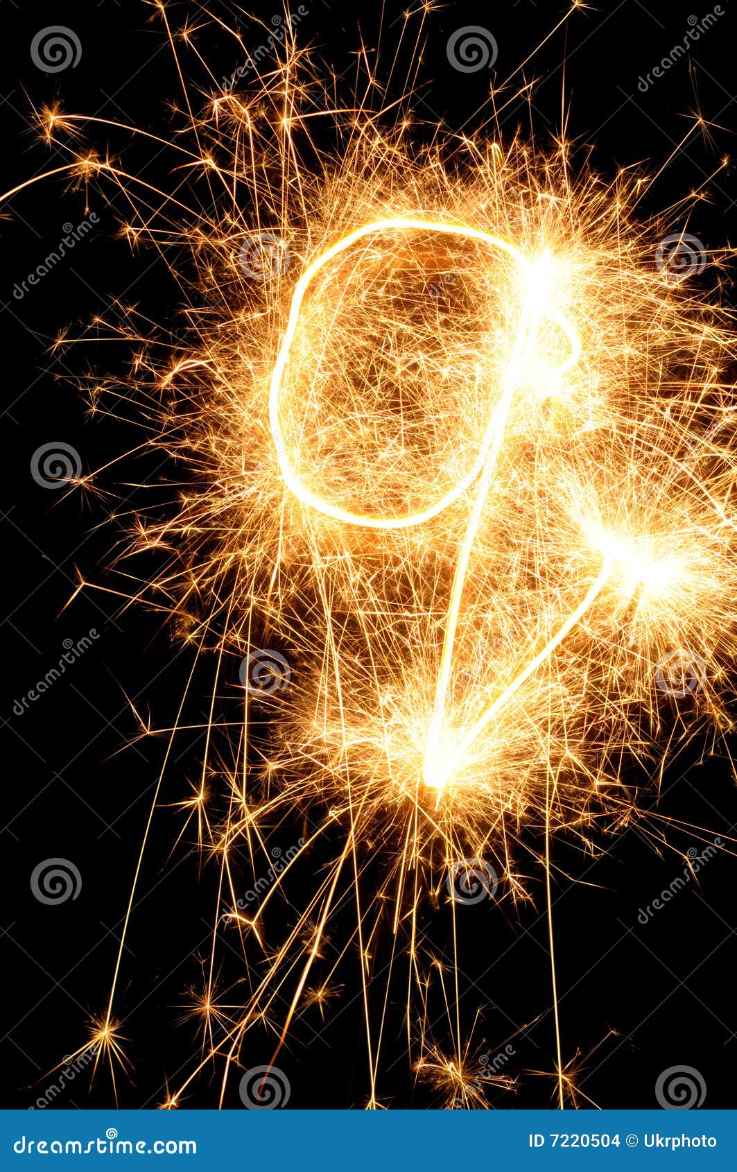 Sparkler Letter of English Alphabet Stock Photo - Image of sparkler ...