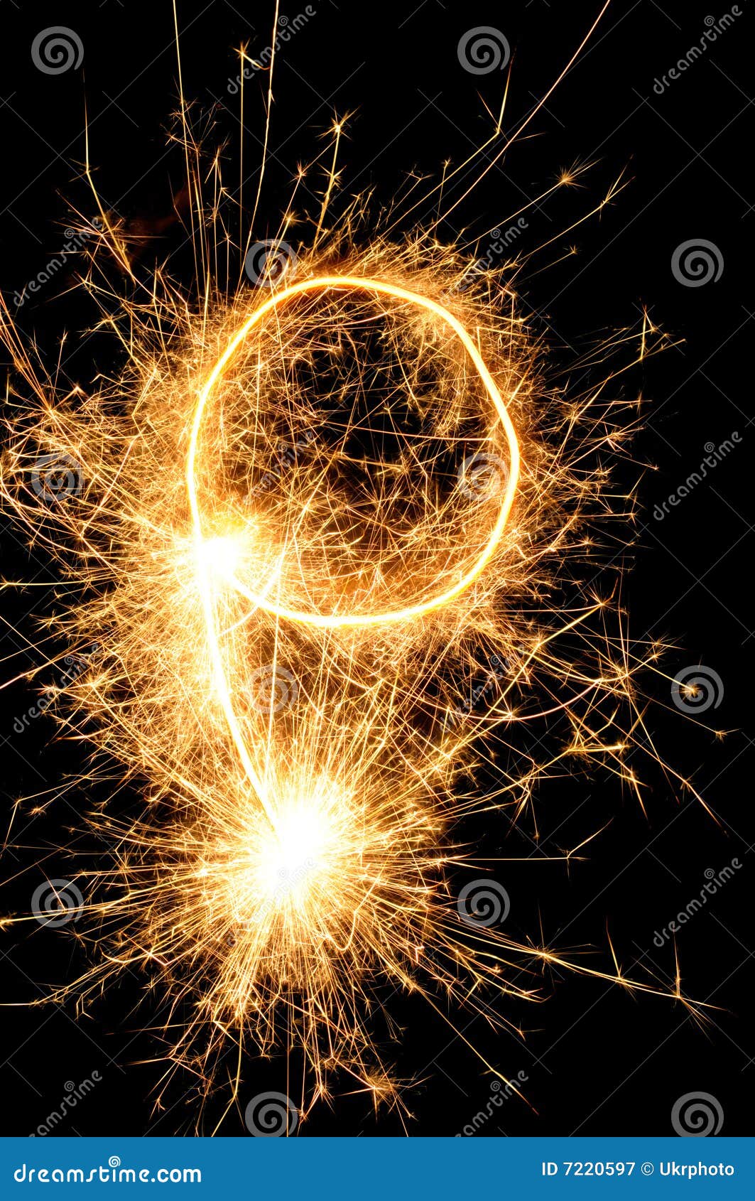 Sparkler Letter of English Alphabet Stock Image - Image of writing ...