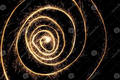 Sparkler spiral stock image. Image of backgrounds, party - 1406675