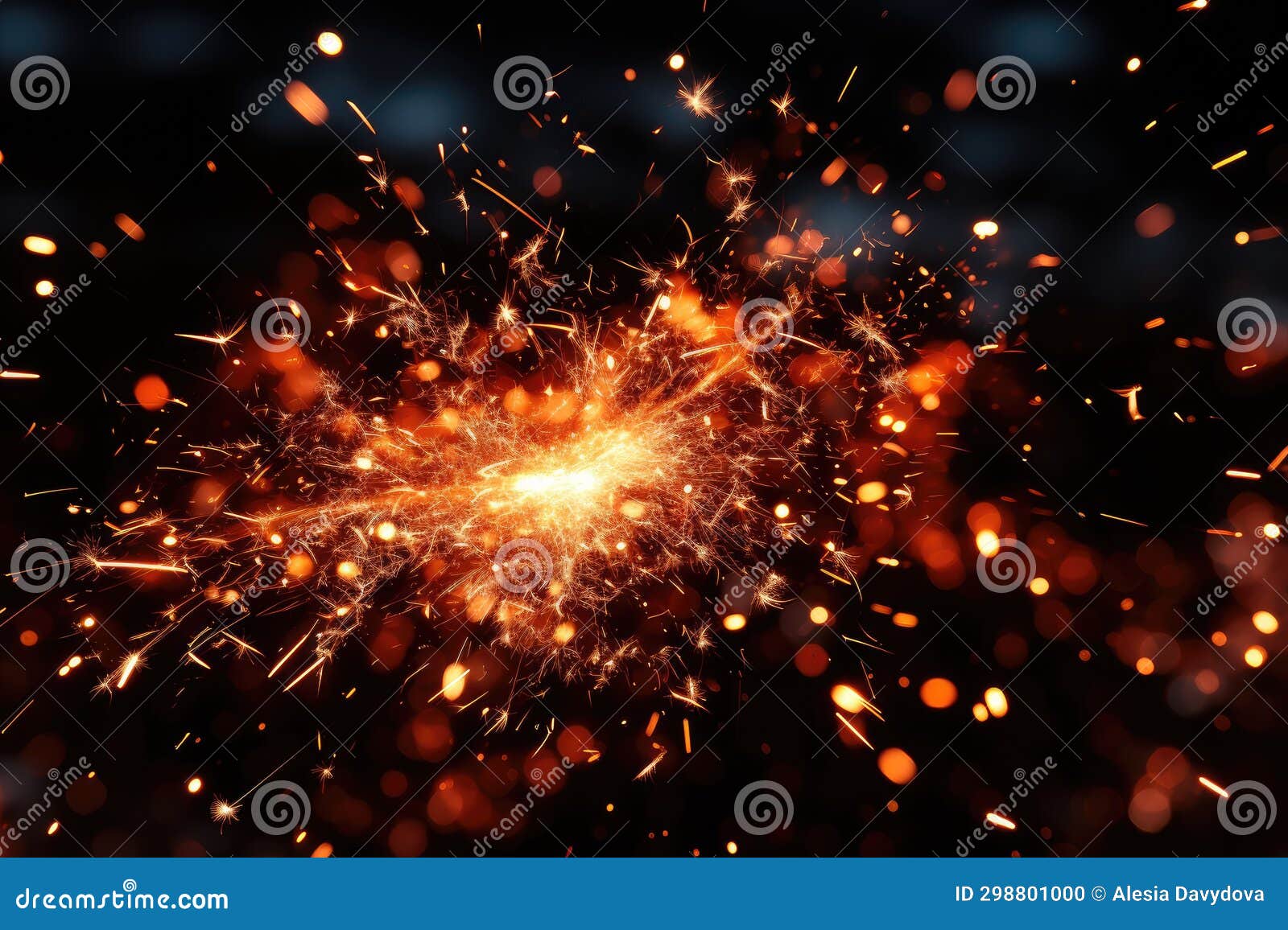 Sparklers on a Dark Background. Holiday Banner with Fireworks Stock ...