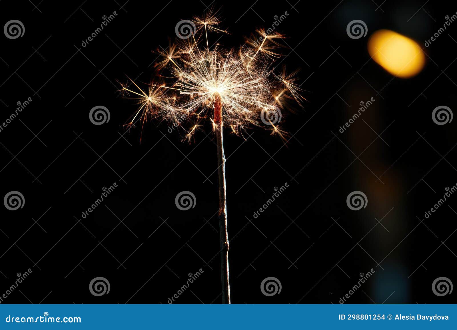 Sparklers on a Dark Background. Holiday Banner with Fireworks Stock ...