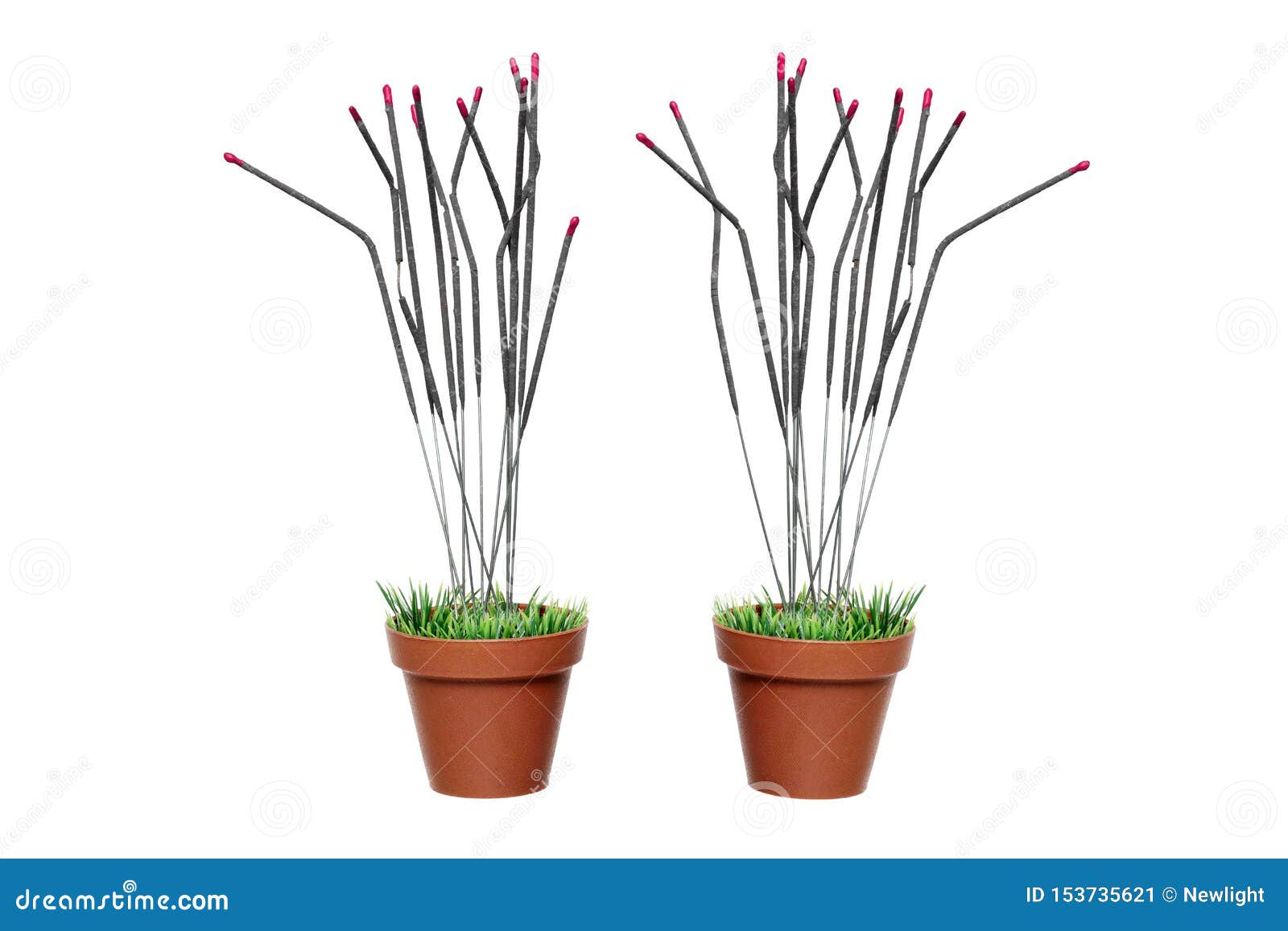 Sparklers on Pots stock image. Image of carnival, white - 153735621