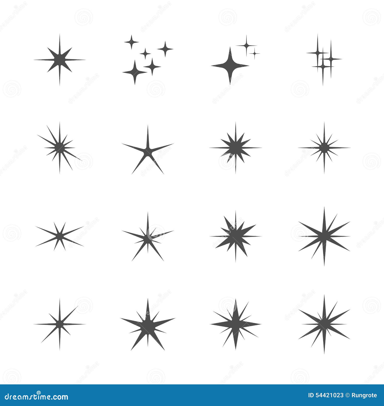 Sparkles Icon Set 3, Vector Eps10 Stock Vector - Illustration of ...