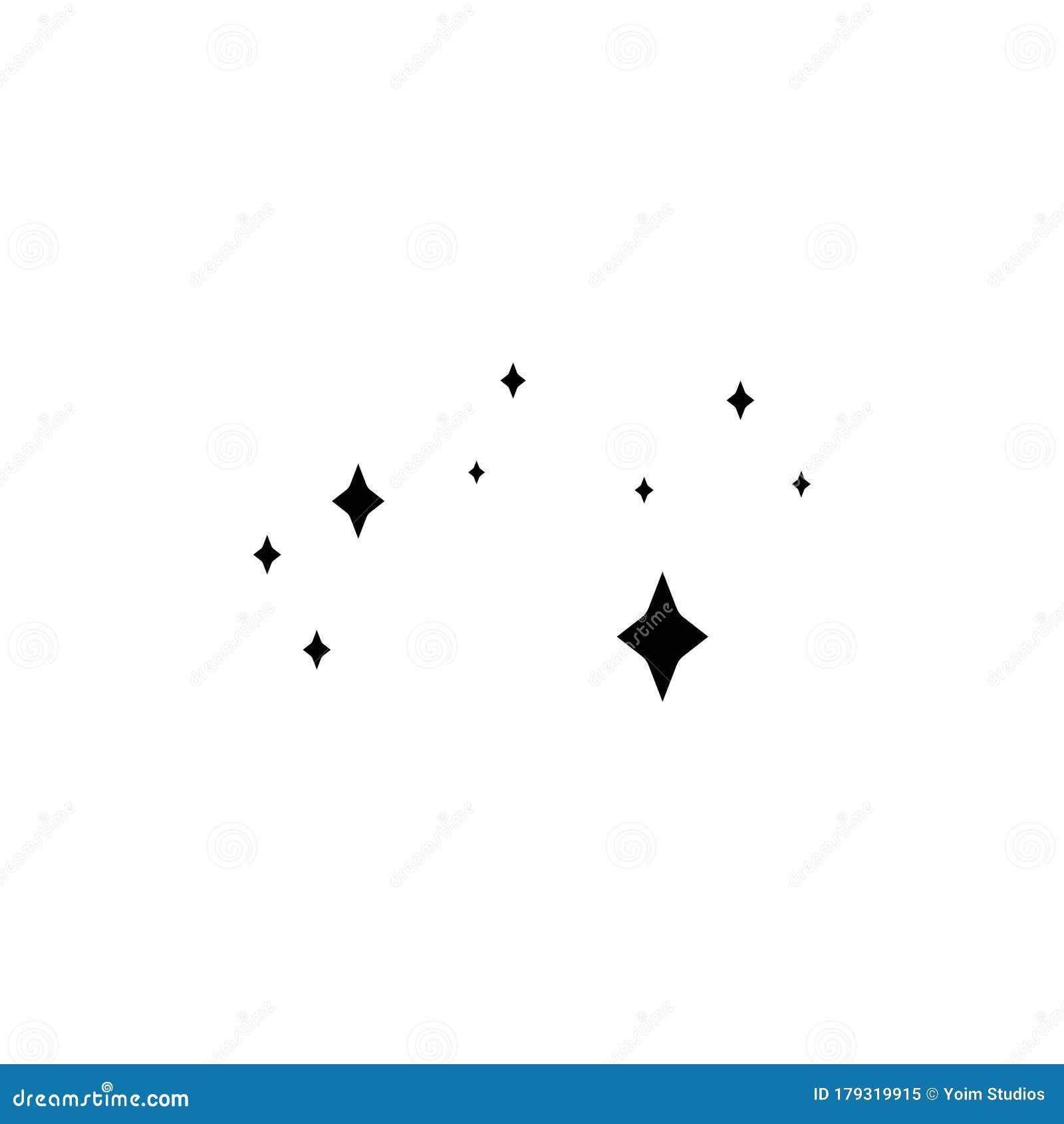 Sparkles Stars Vector Graphic Design Template Stock Vector ...