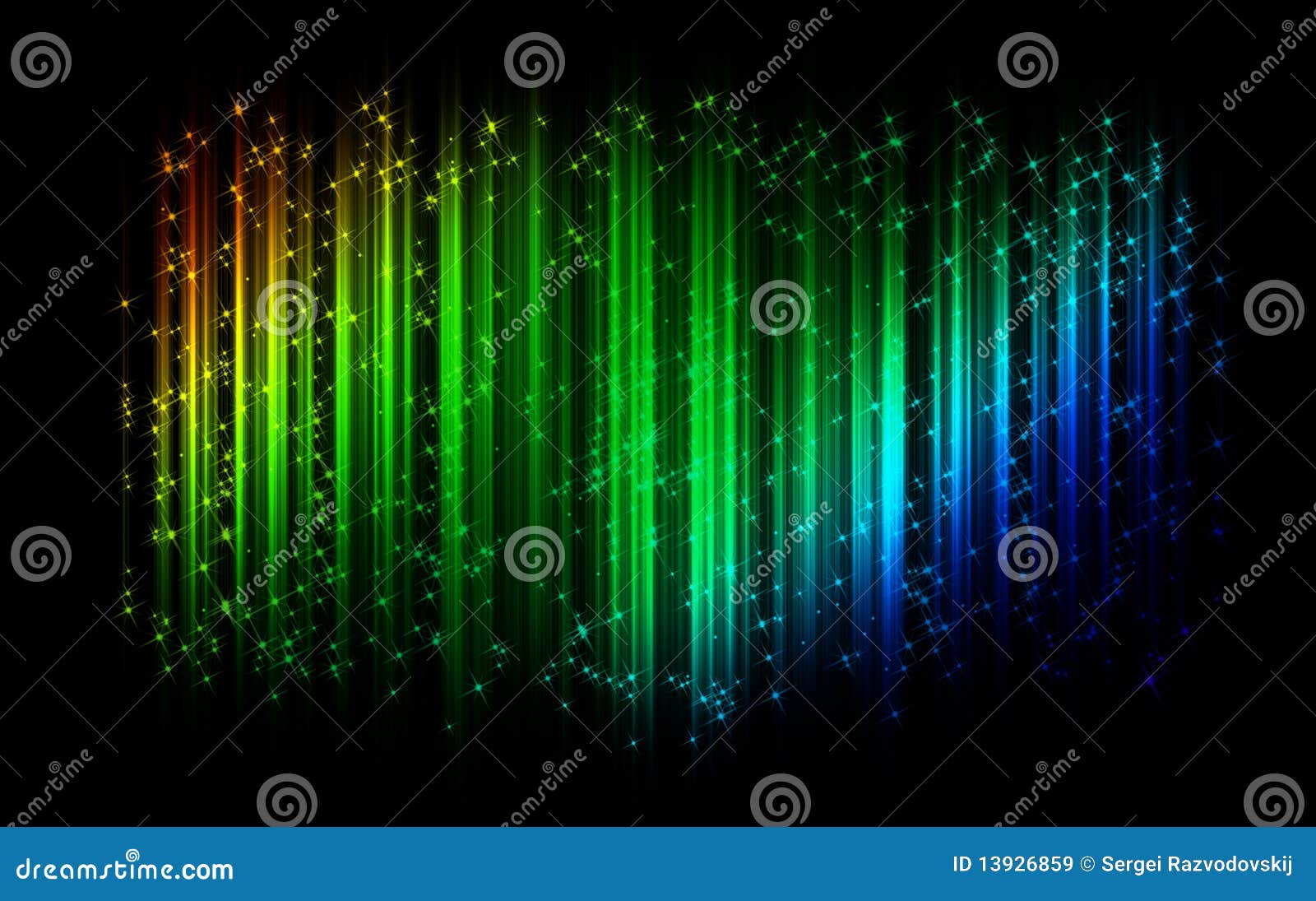 Sparkling abstract wave stock illustration. Illustration of light ...