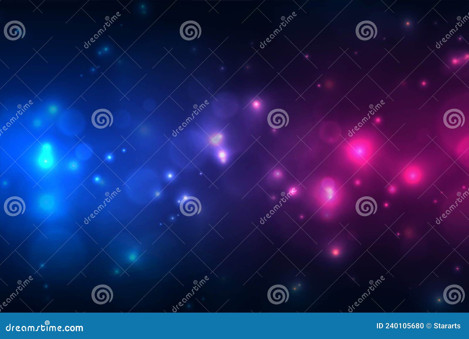 Sparkling Background with Blue and Pink Light Effect Stock Vector ...