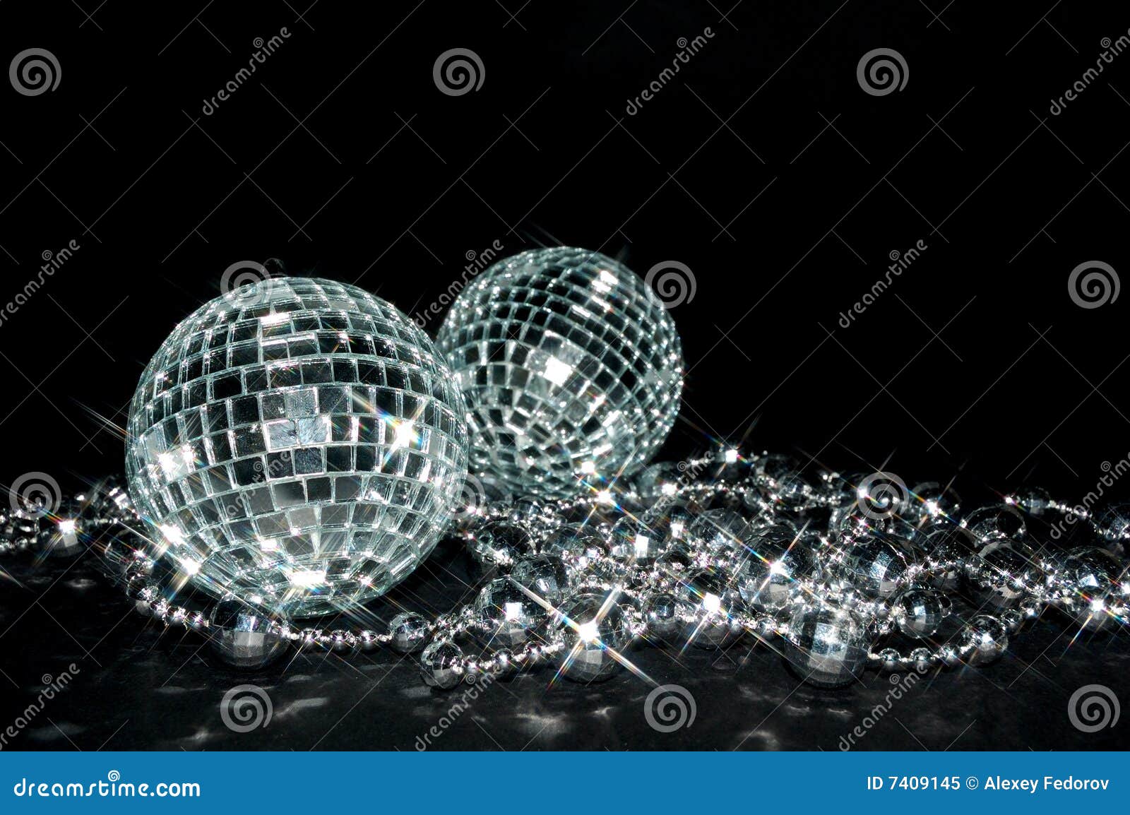 Sparkling balls stock image. Image of night, black, object - 7409145