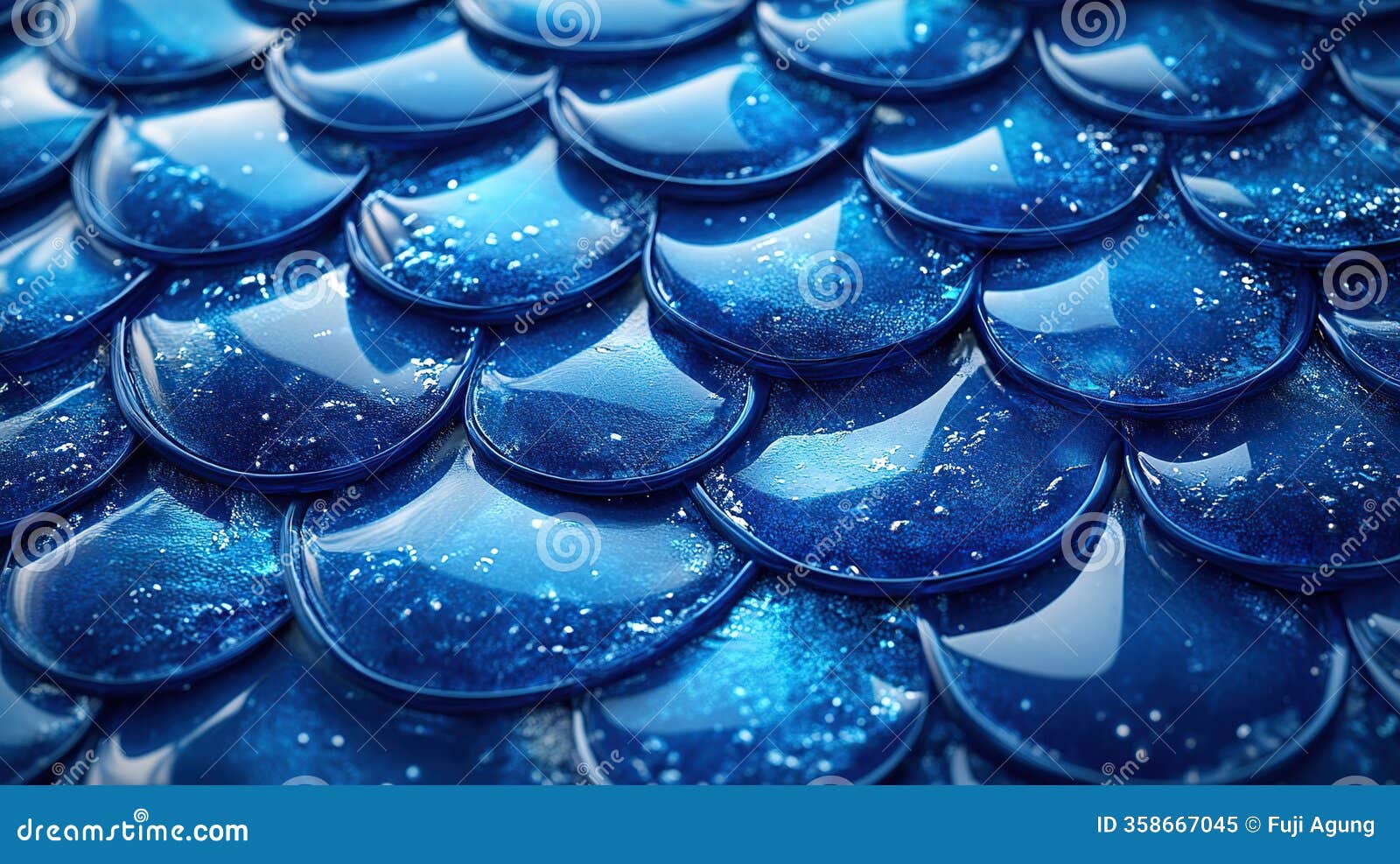 Sparkling Blue Scale Texture Background Stock Illustration ...