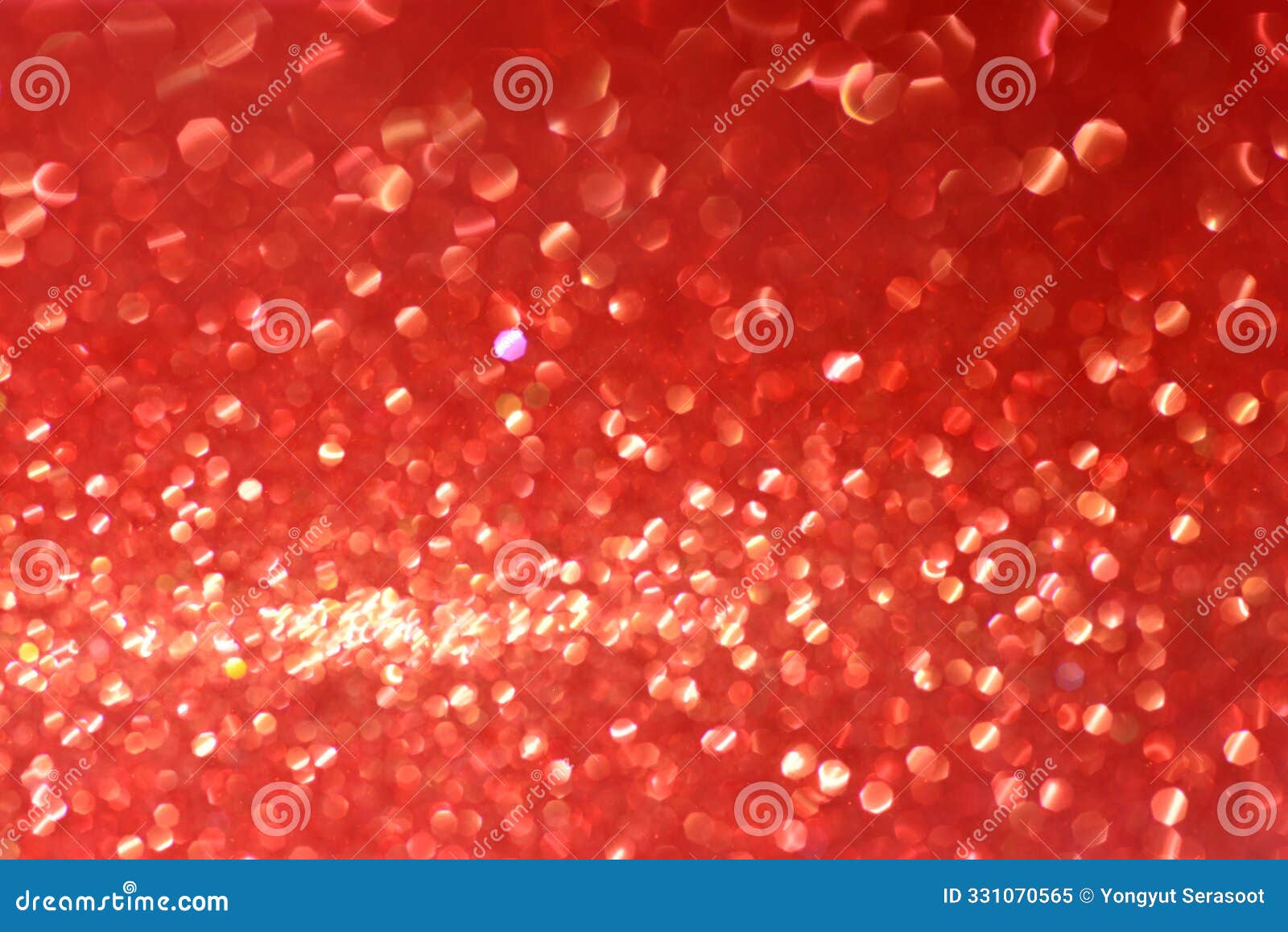 Sparkling Bokeh Light on a Bright Red Background Stock Image - Image of ...