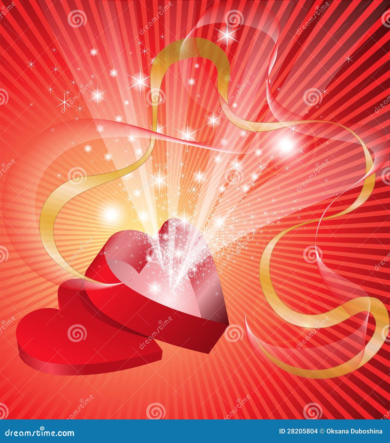 Sparkling box stock vector. Illustration of greeting - 28205804