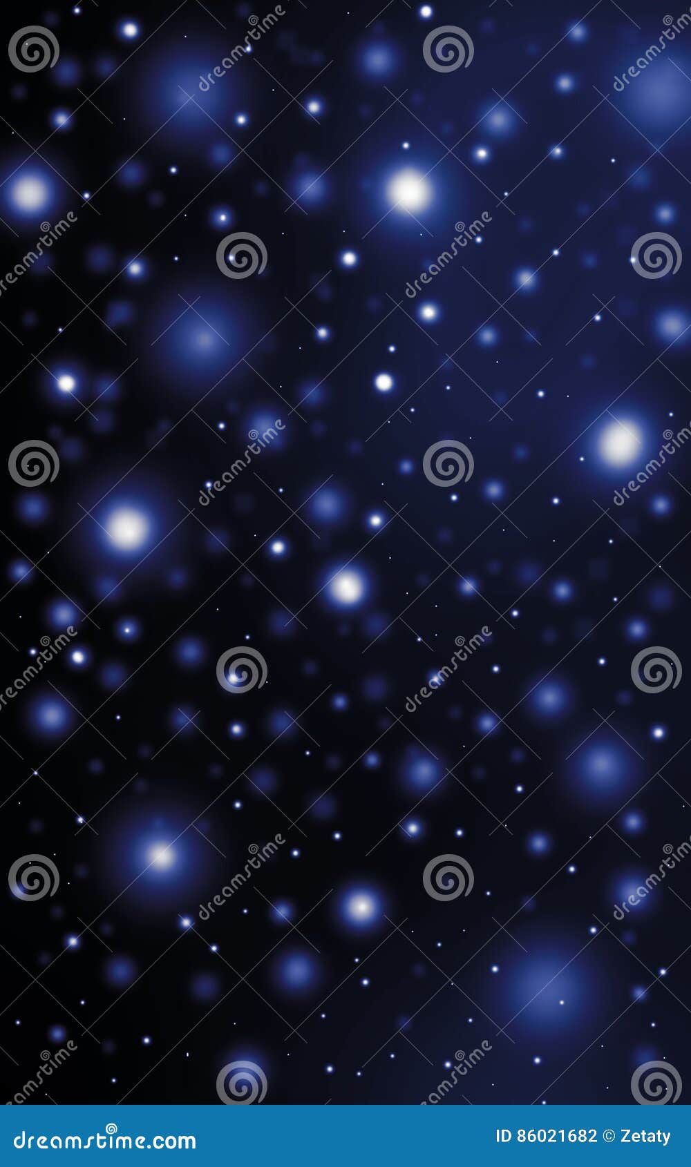 Sparkling Bright Stars Night Sky Stock Illustration - Illustration of ...