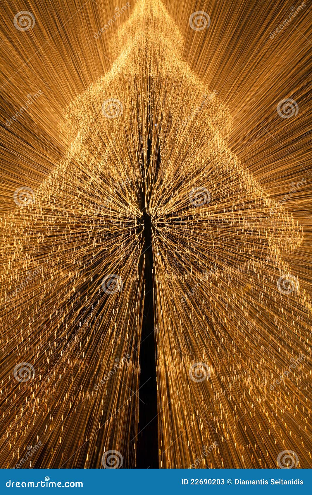Sparkling christmas tree stock illustration. Illustration of shine ...