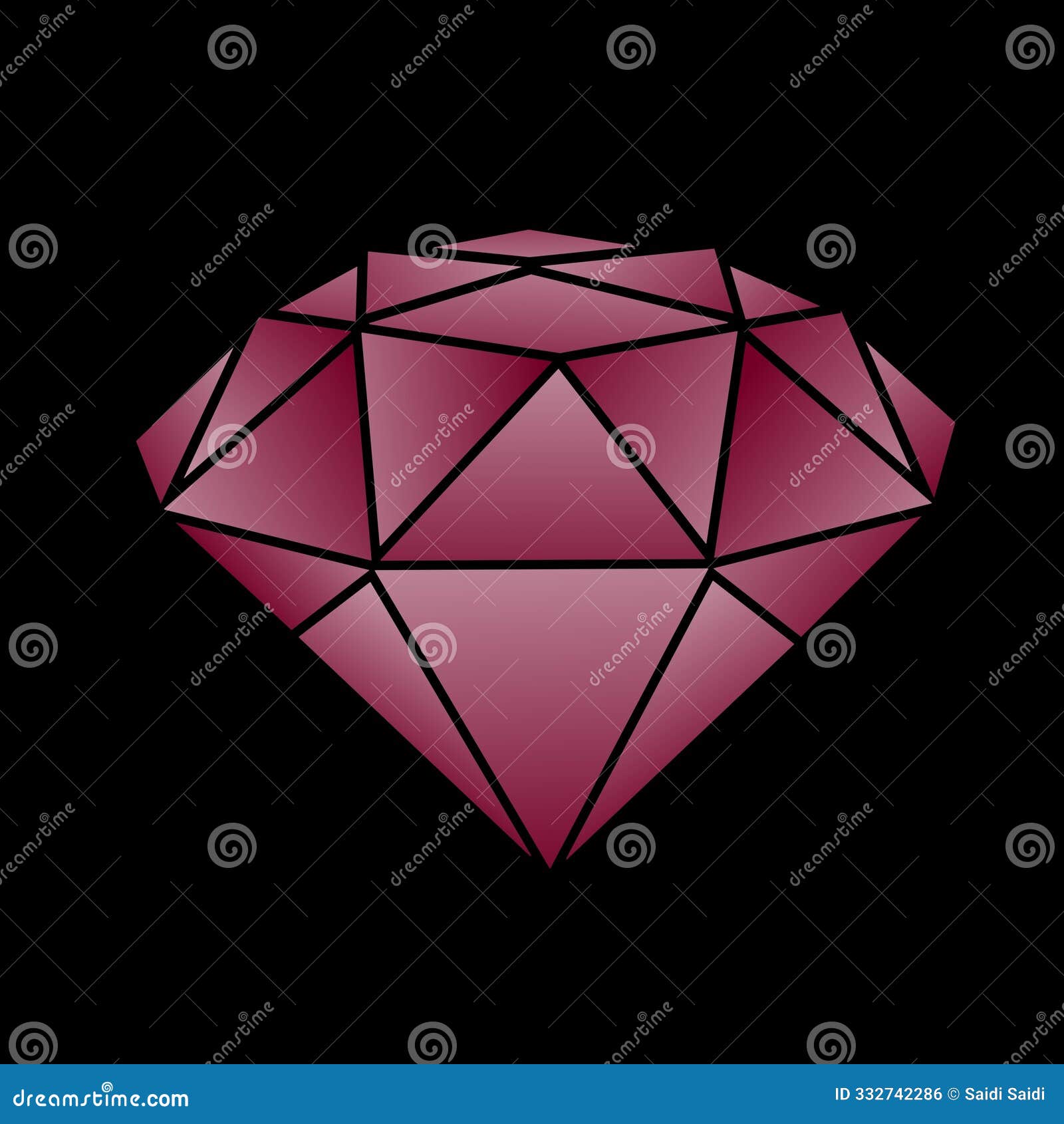 Sparkling Chunks of Diamond Jewelry Stock Illustration - Illustration ...
