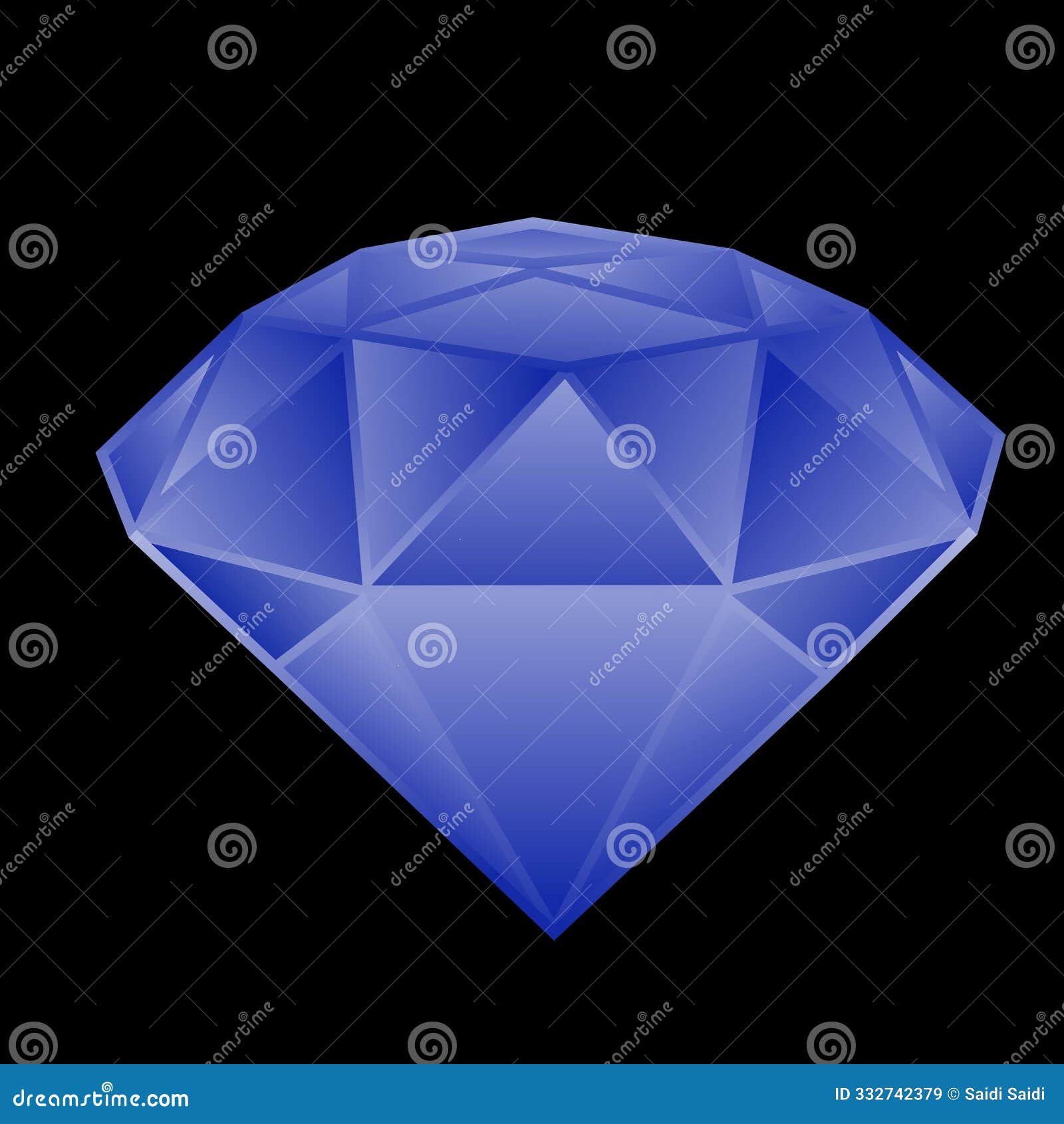 Sparkling Chunks of Diamond Jewelry Stock Illustration - Illustration ...