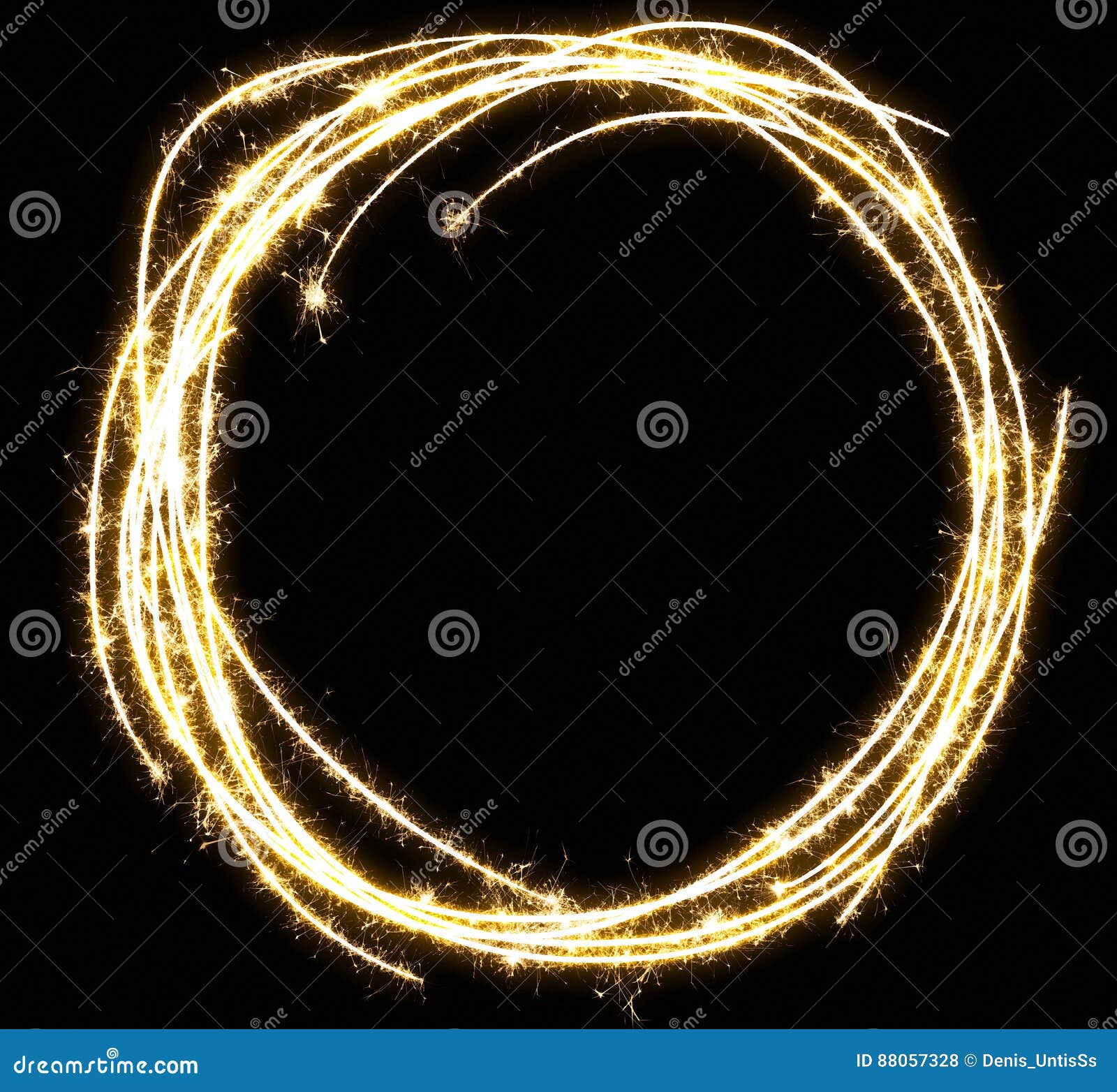 Sparkling circle frame stock illustration. Illustration of figure ...