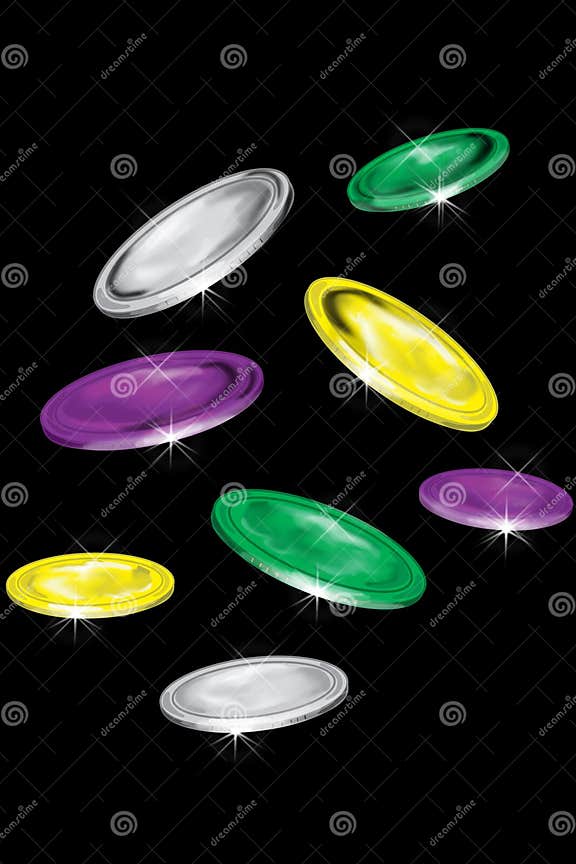 Sparkling coins stock illustration. Illustration of carnival - 507365