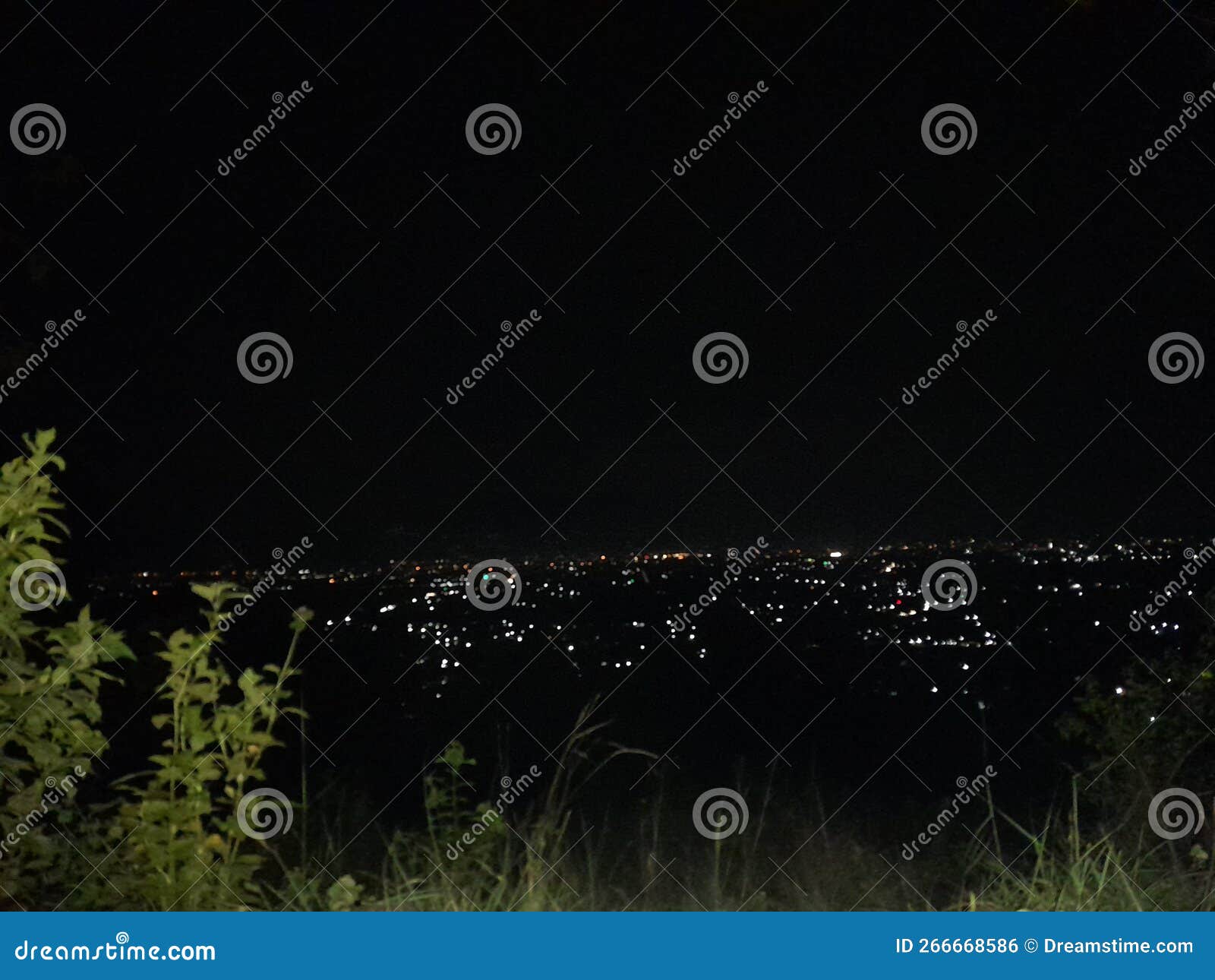 Sparkling Country Street Lights Stock Photo - Image of country, lights ...