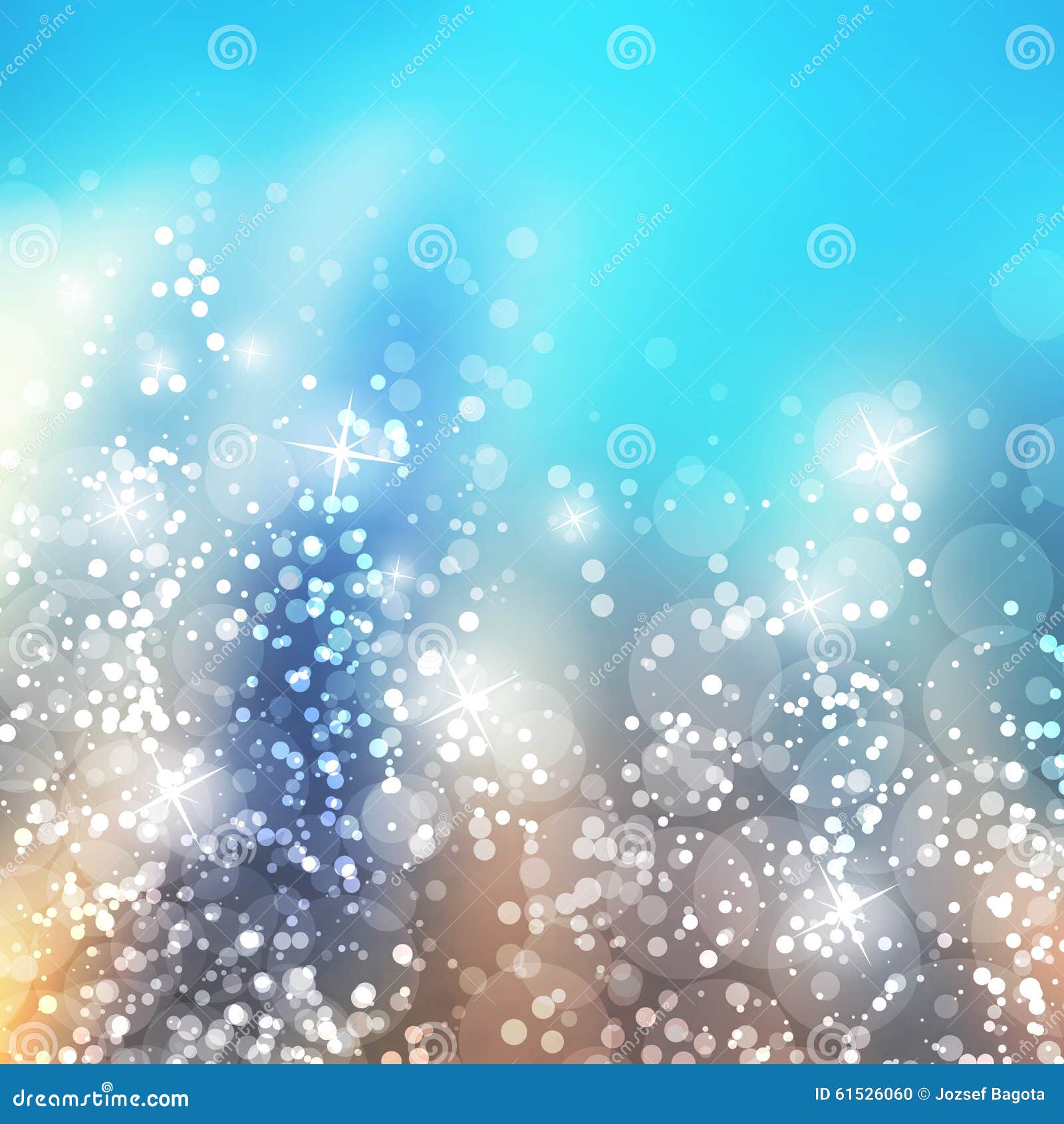 Sparkling Cover Design Template with Abstract Blurred Background Stock ...