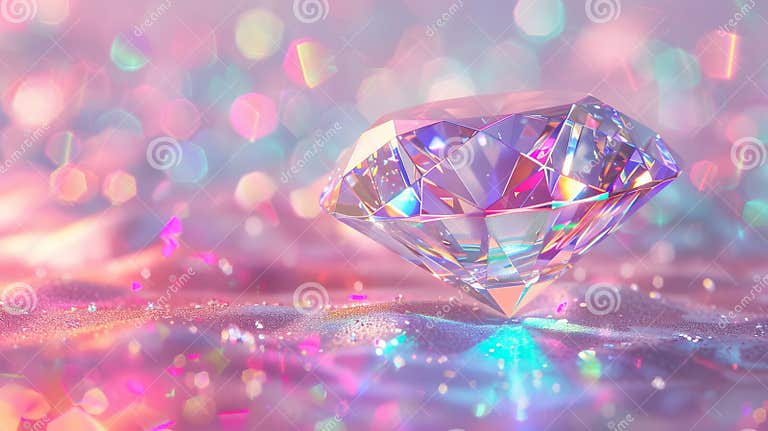 Sparkling Diamond Background with Soft Gradient Stock Illustration ...