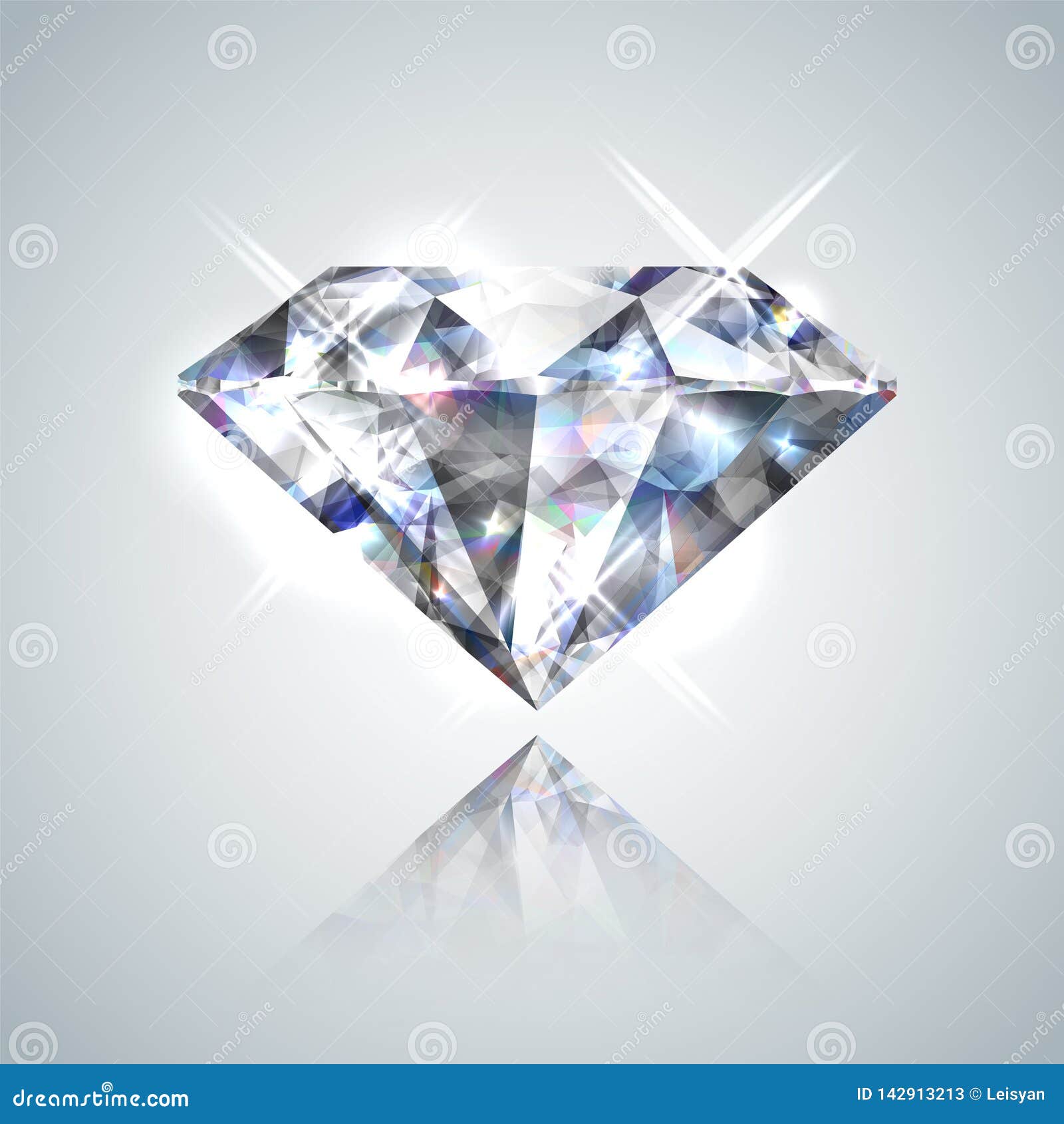 Sparkling diamond stock illustration. Illustration of isolated - 142913213