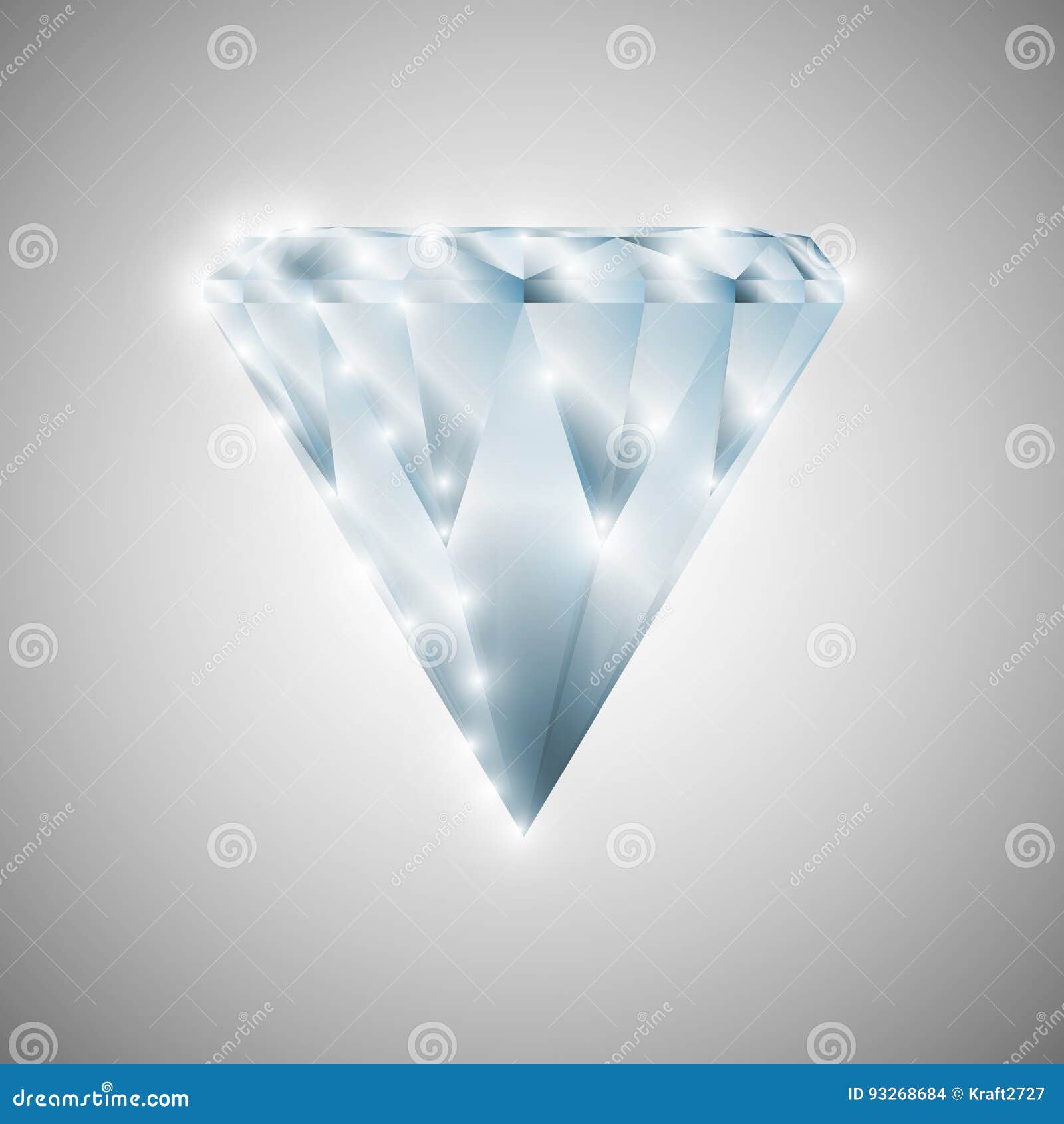 Sparkling diamond stock vector. Illustration of jewelry - 93268684
