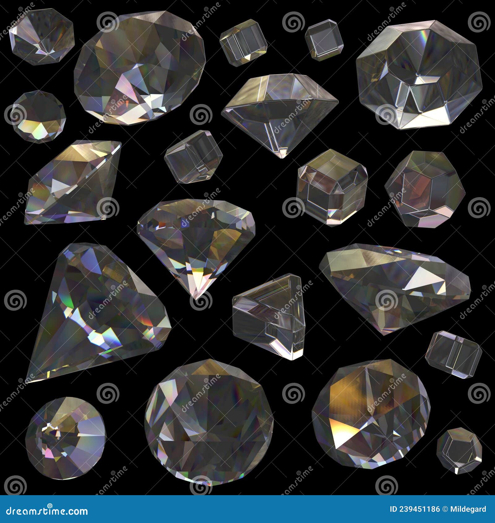 Sparkling Diamonds Royalty-Free Stock Image | CartoonDealer.com #49380436