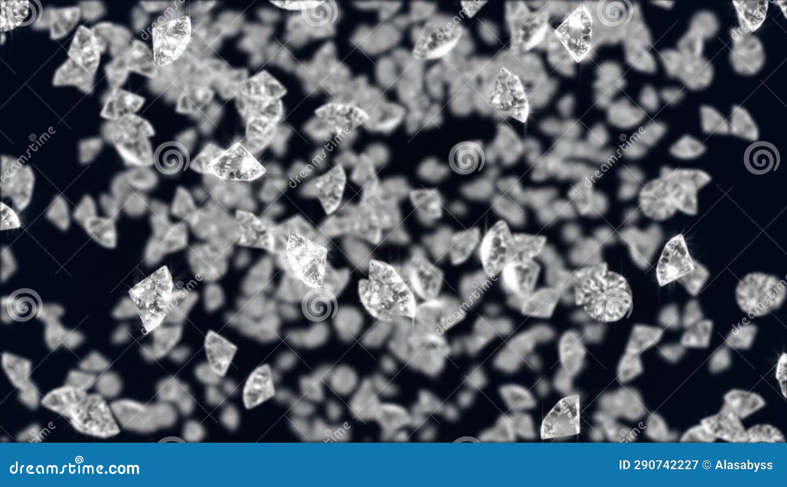 Sparkling Diamonds Falling Motion Background Stock Video - Video of ...