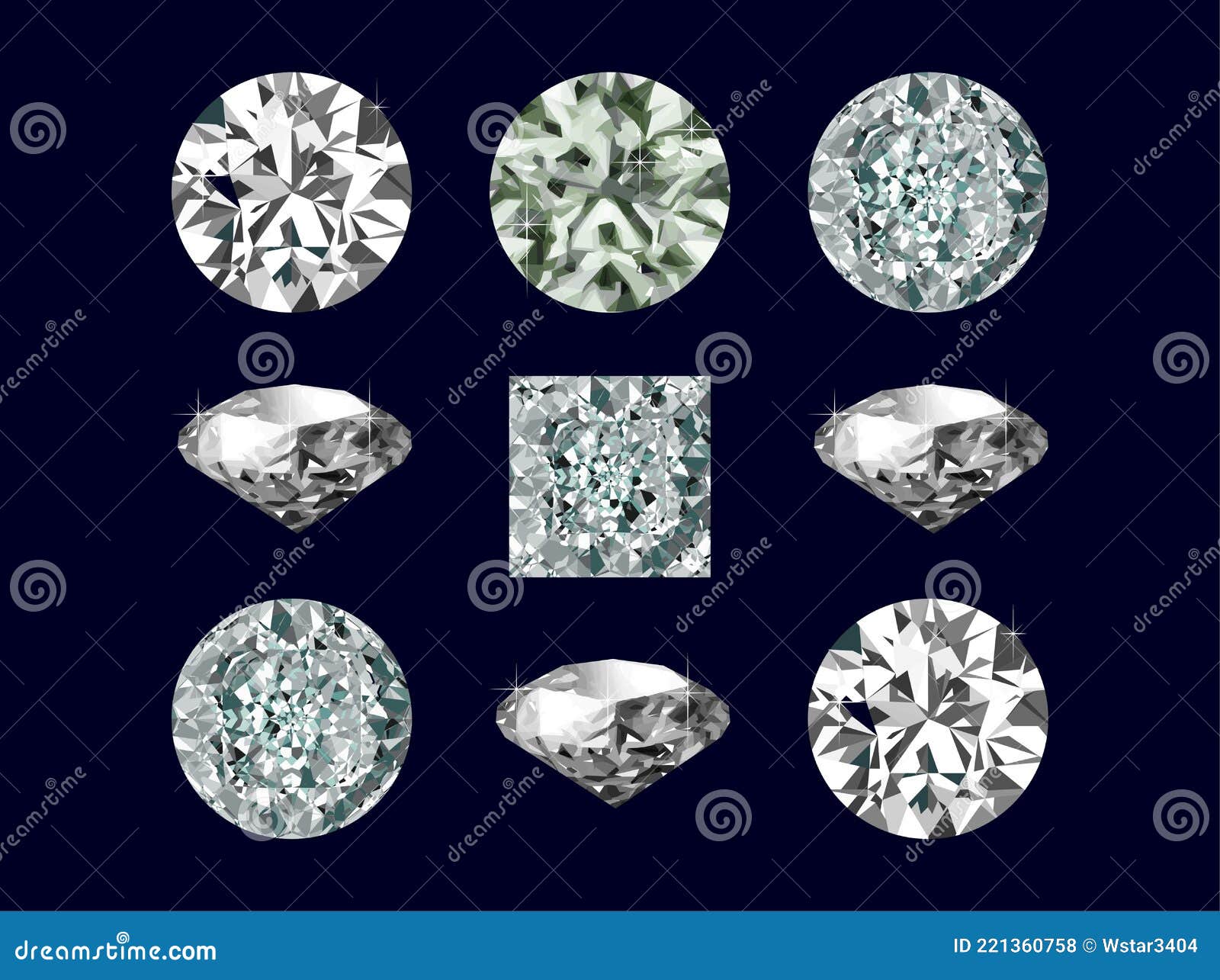Sparkling Diamonds Royalty-Free Stock Image | CartoonDealer.com #49380436