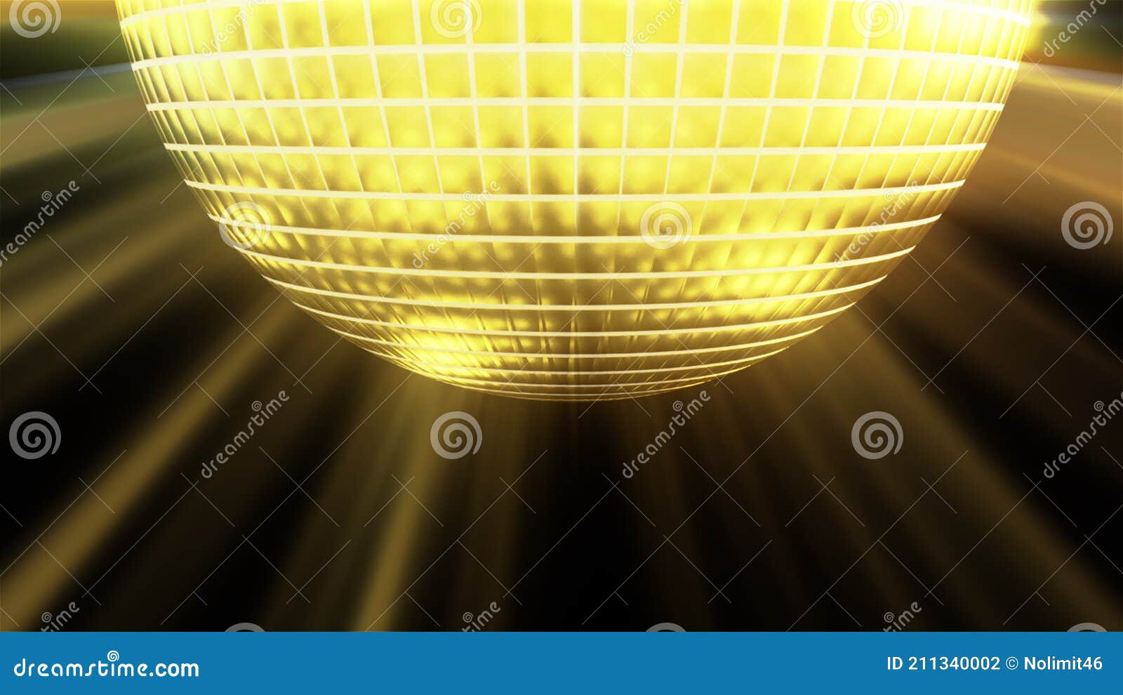 Sparkling Disco Ball and Many Golden Coins, Computer Generated. 3d ...