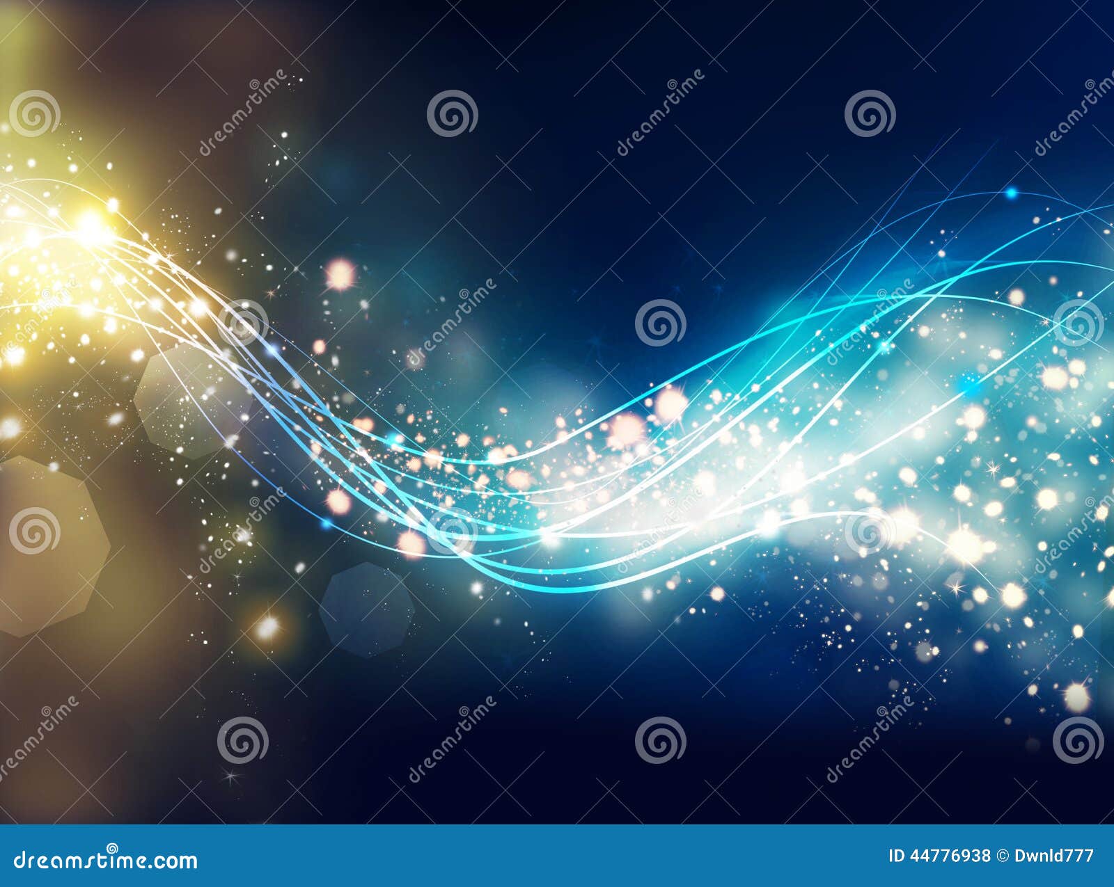 Sparkling energy waves stock illustration. Illustration of blue - 44776938