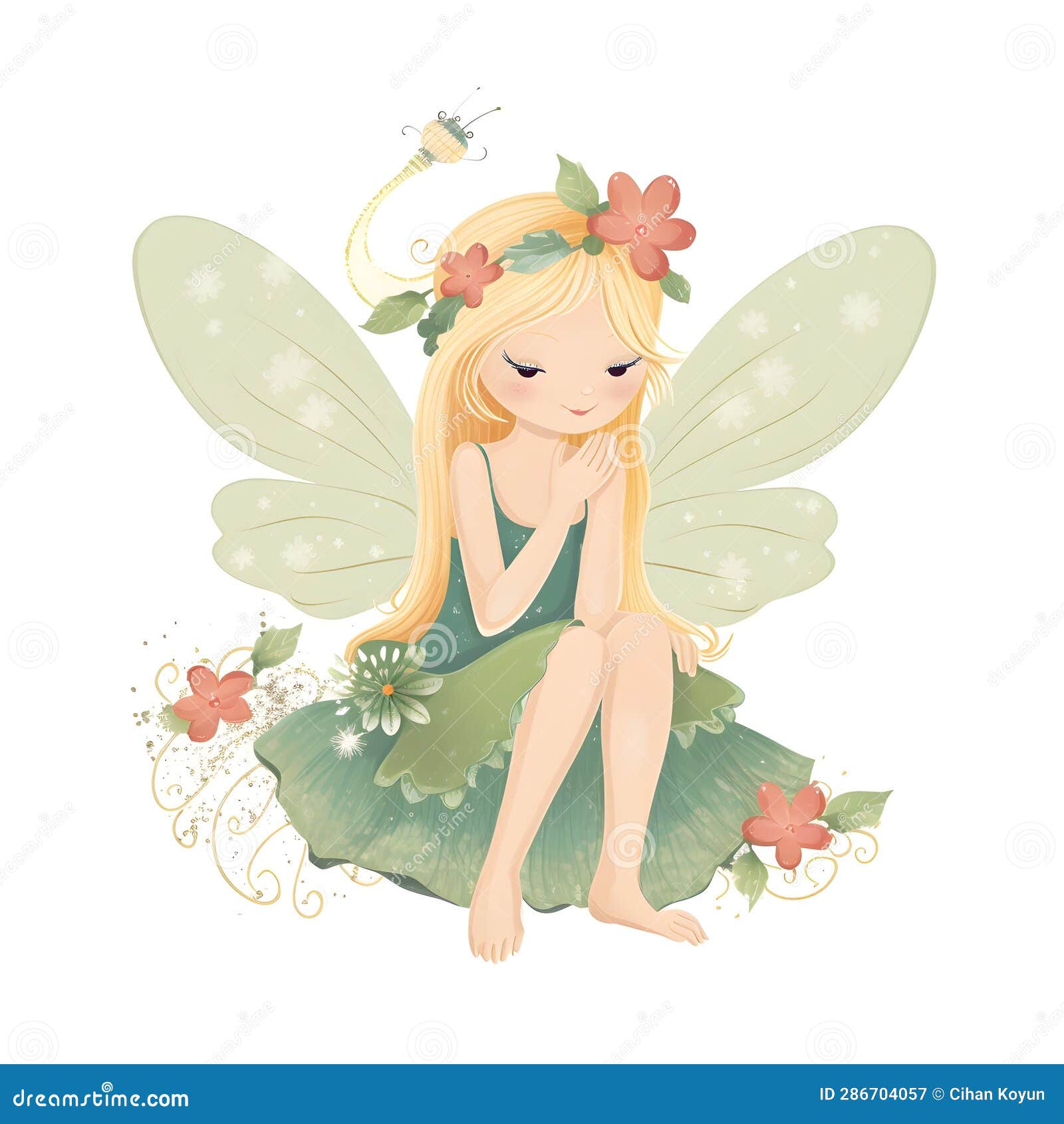 Sparkling fairy magic stock illustration. Illustration of adorable ...