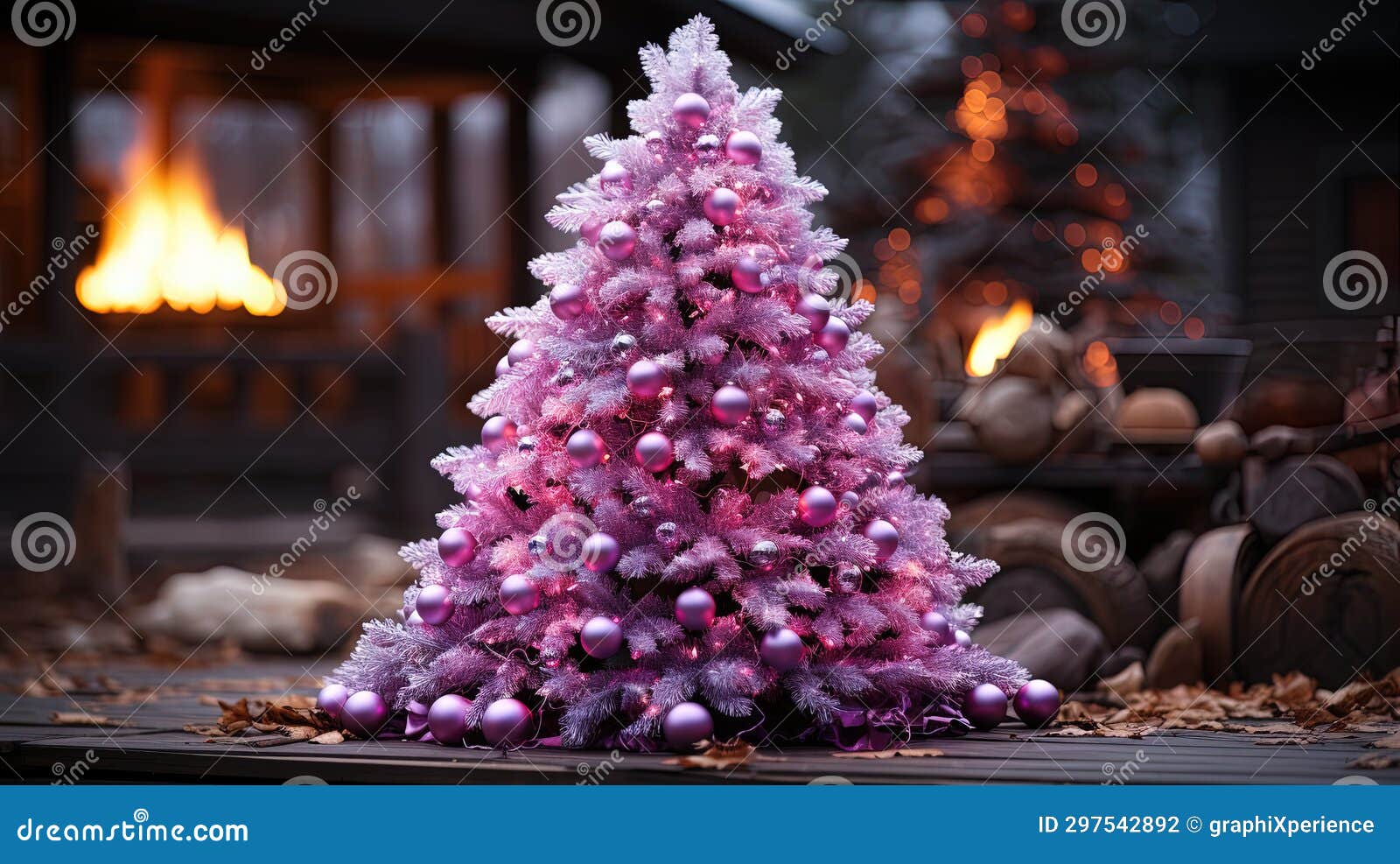 Sparkling Festive Christmas Tree Stock Illustration - Illustration of ...