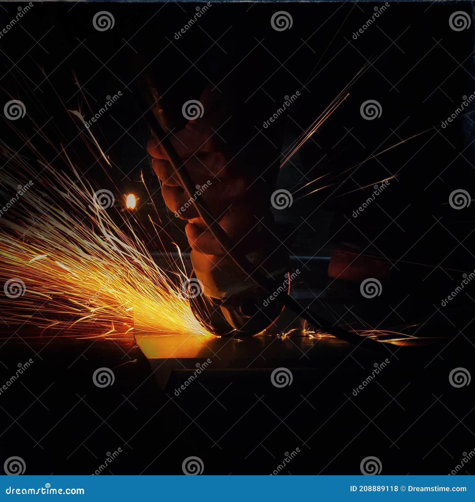 Sparkling fire stock photo. Image of text, lighting - 208889118