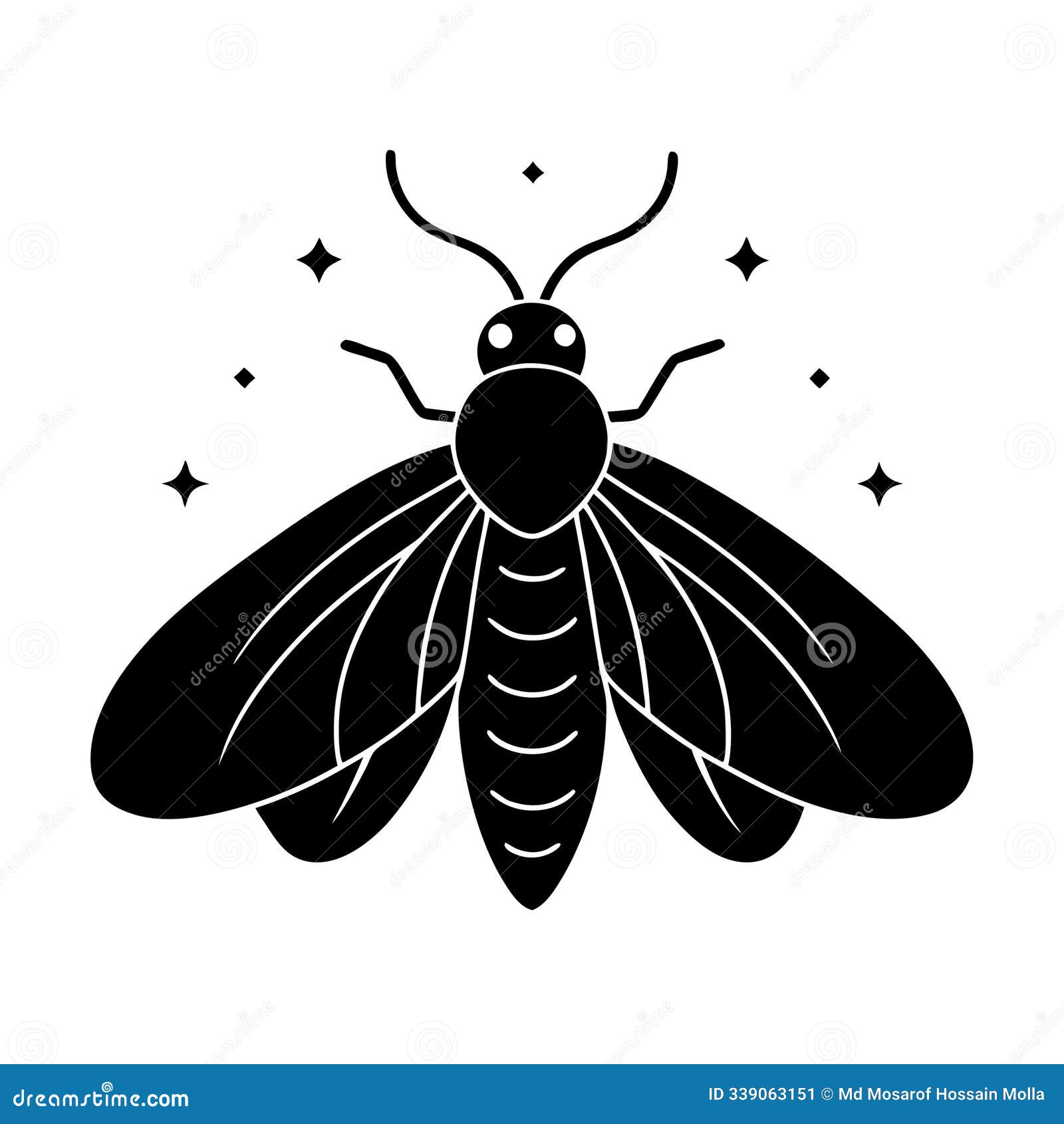 Sparkling Firefly Vector Illustrations: Nature S Nightlight Stock ...