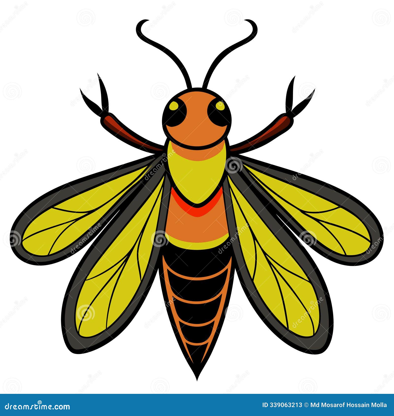 Sparkling Firefly Vector Illustrations: Nature S Nightlight Stock ...