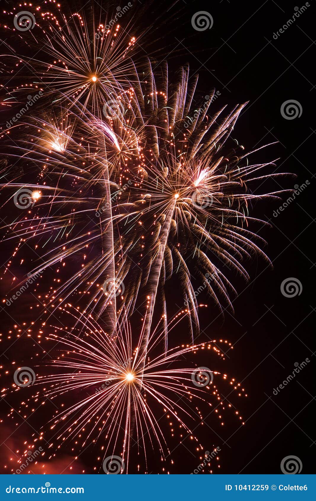 Sparkling Fireworks stock image. Image of light, decoration - 10412259