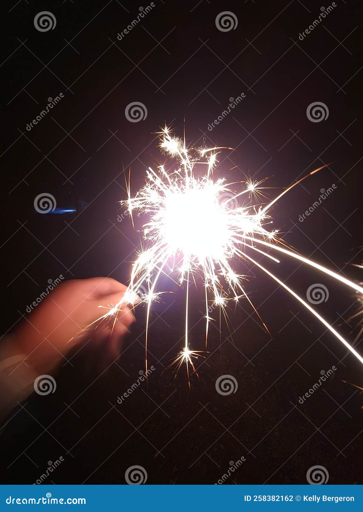 Sparkling Flash of Light stock photo. Image of sparkler - 258382162